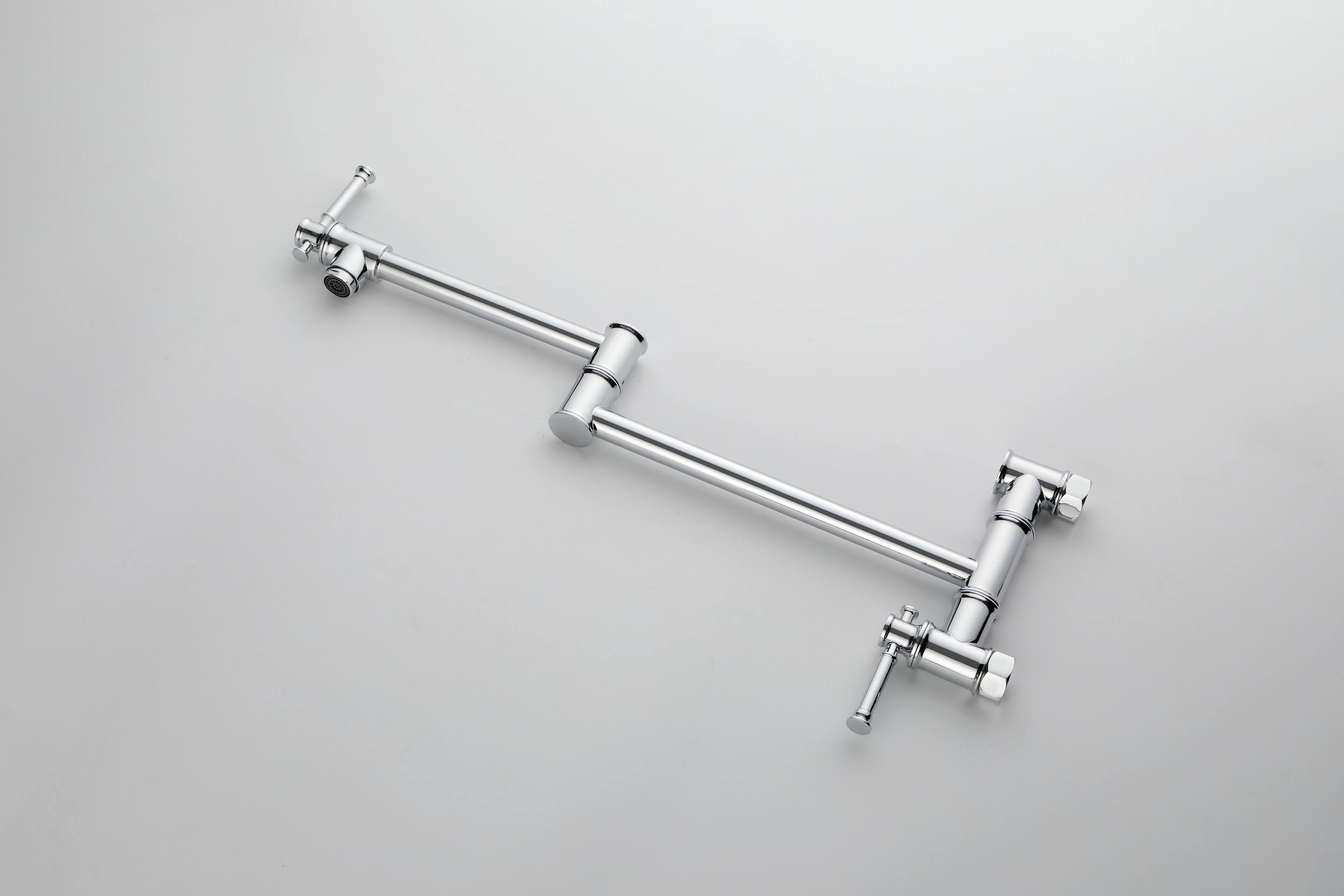 Wall Mount Pot Filler Faucet, Modern Brass Pot Filler Two Attachment ...