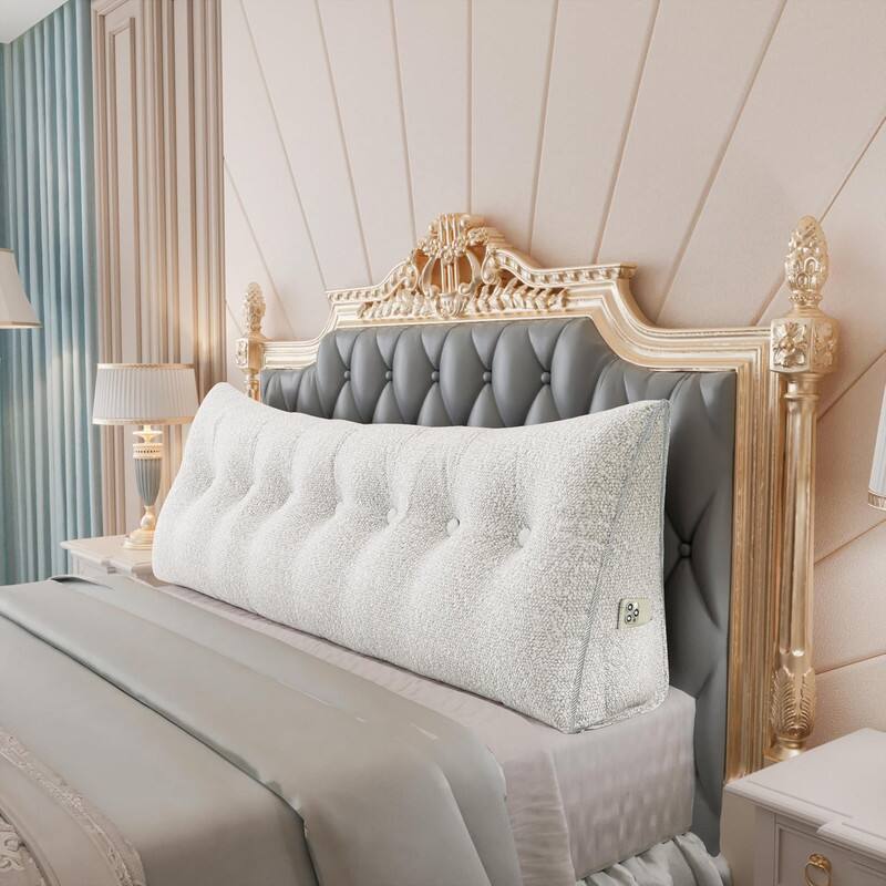 wowmax King Size Plush Wedge Pillow Extra Large Triangle Reading Pillow ...