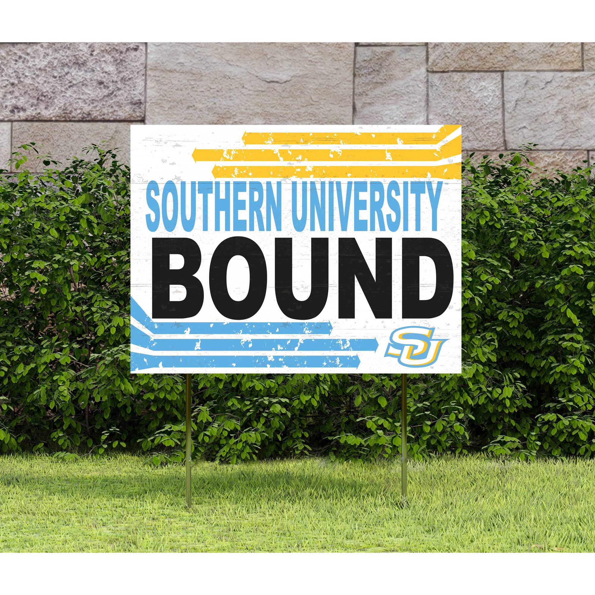 Jardine Southern University Jaguars 18'' x 24'' Bound Yard Sign White ...