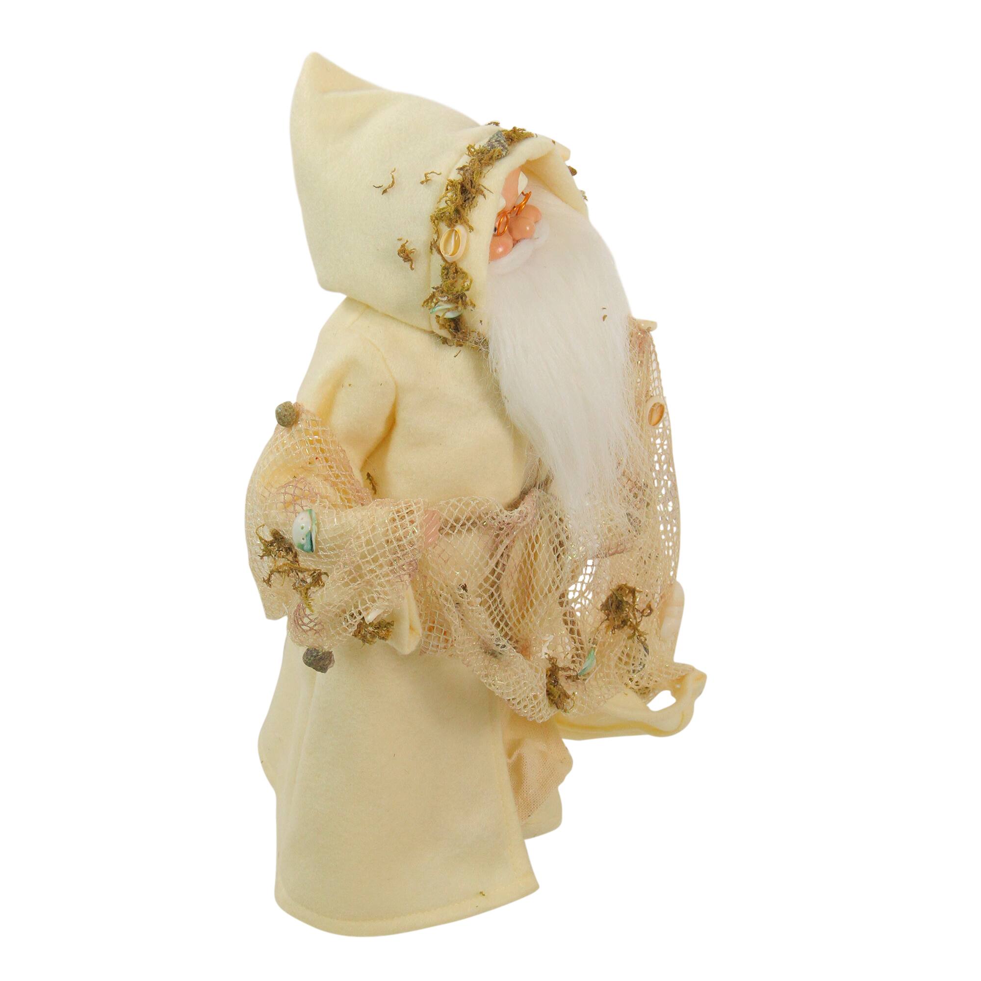 Northlight 16" Nautical Santa Claus with Fishing Net Christmas Figure ...