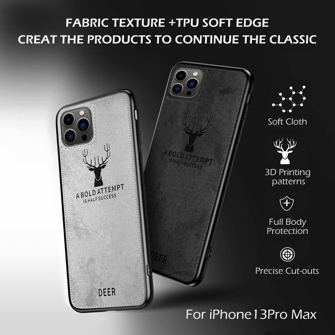 Alpha Digital Iphone 13promax Protective Case W/ Luxury Soft Cloth ...