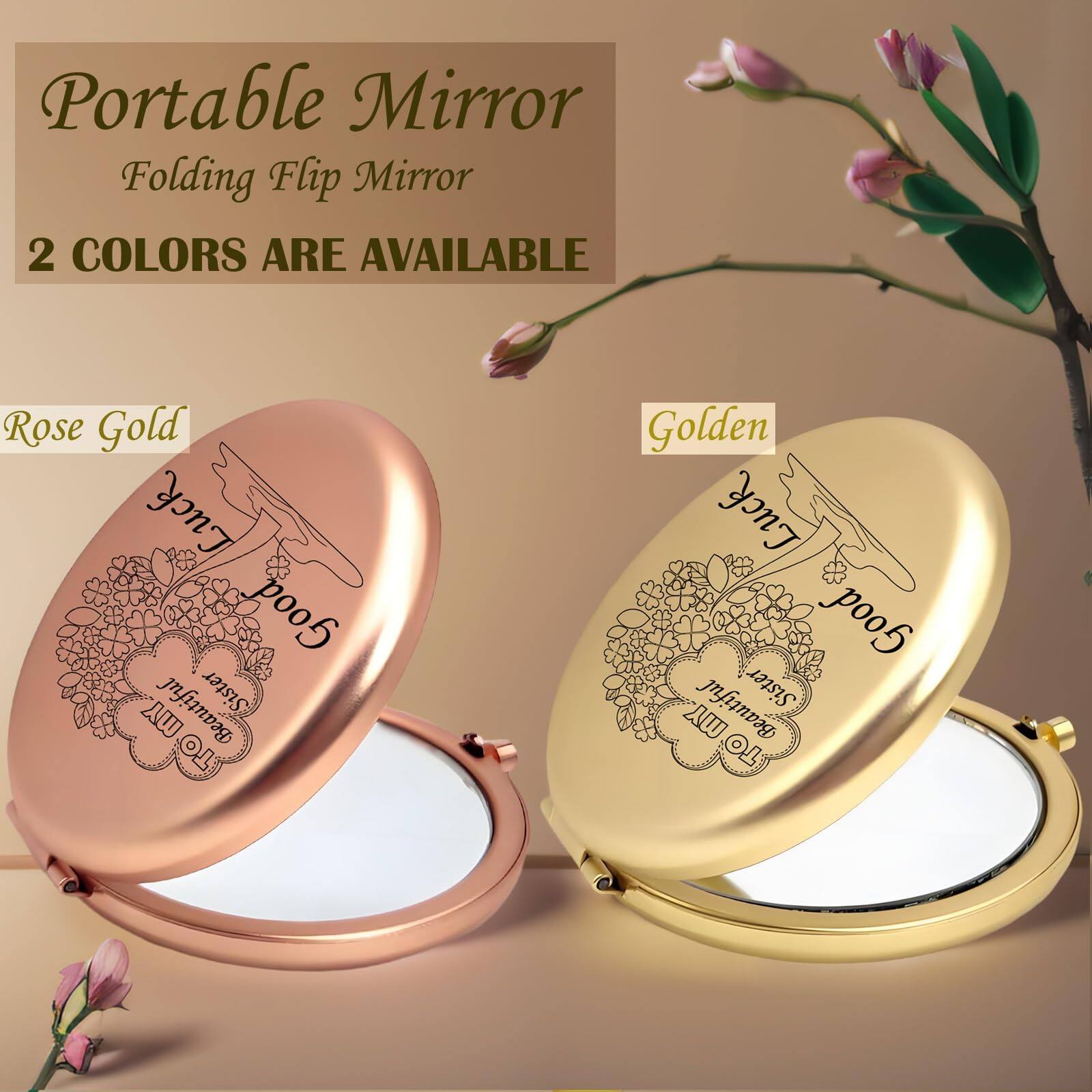 Comfort Essence Compact Mirror For Purse Mini Travel Double sided 1x/2x ...