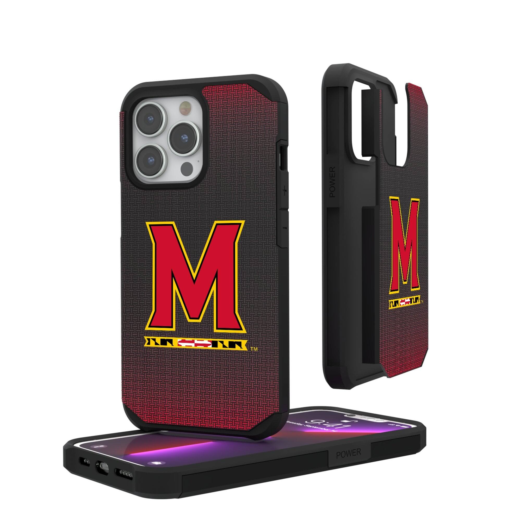 Keyscaper NCAA Maryland Terrapins Linen Logo iPhone Rugged Case 15 ...