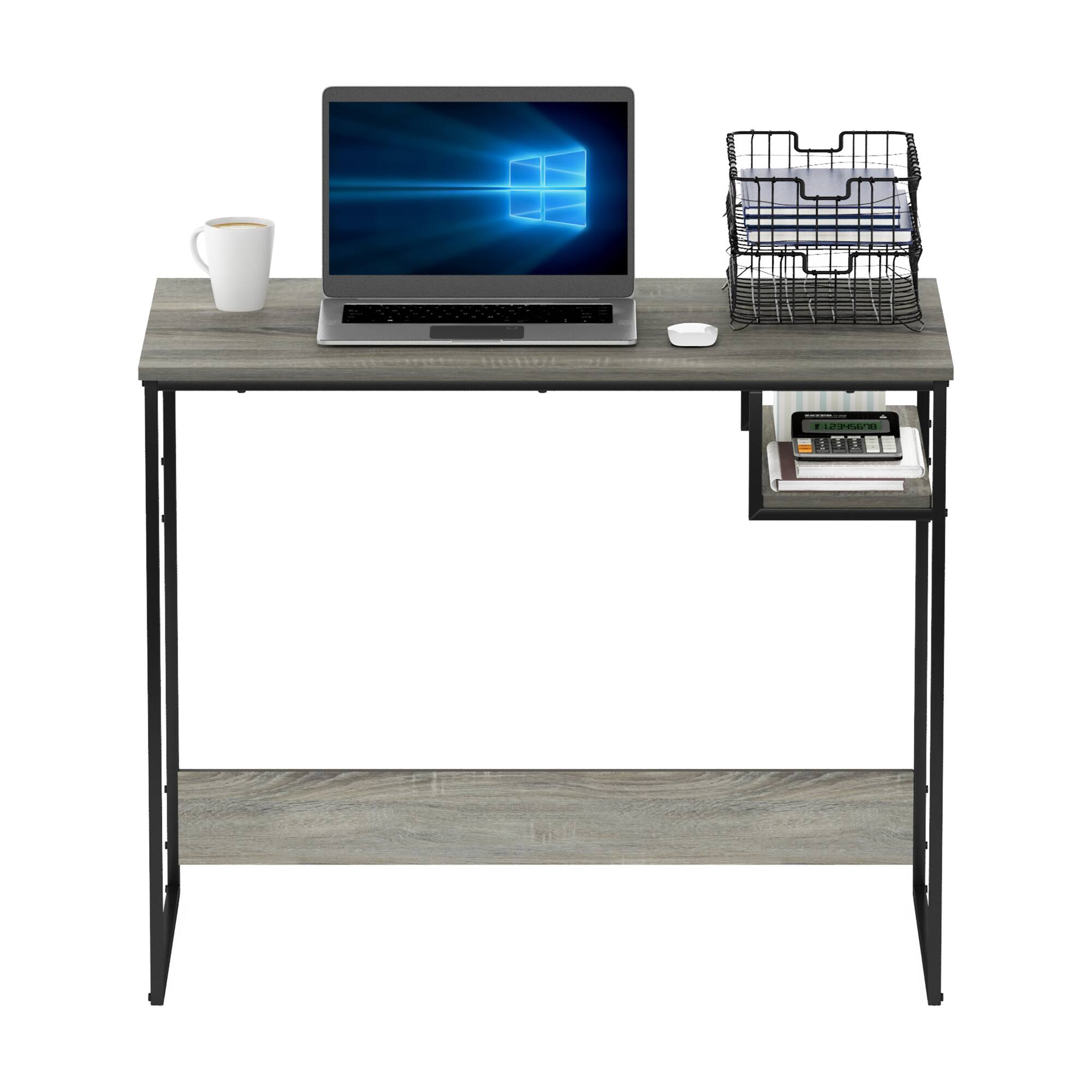 Furinno Moretti Modern Lifestyle Study Desk, 35 French Oak Grey ...