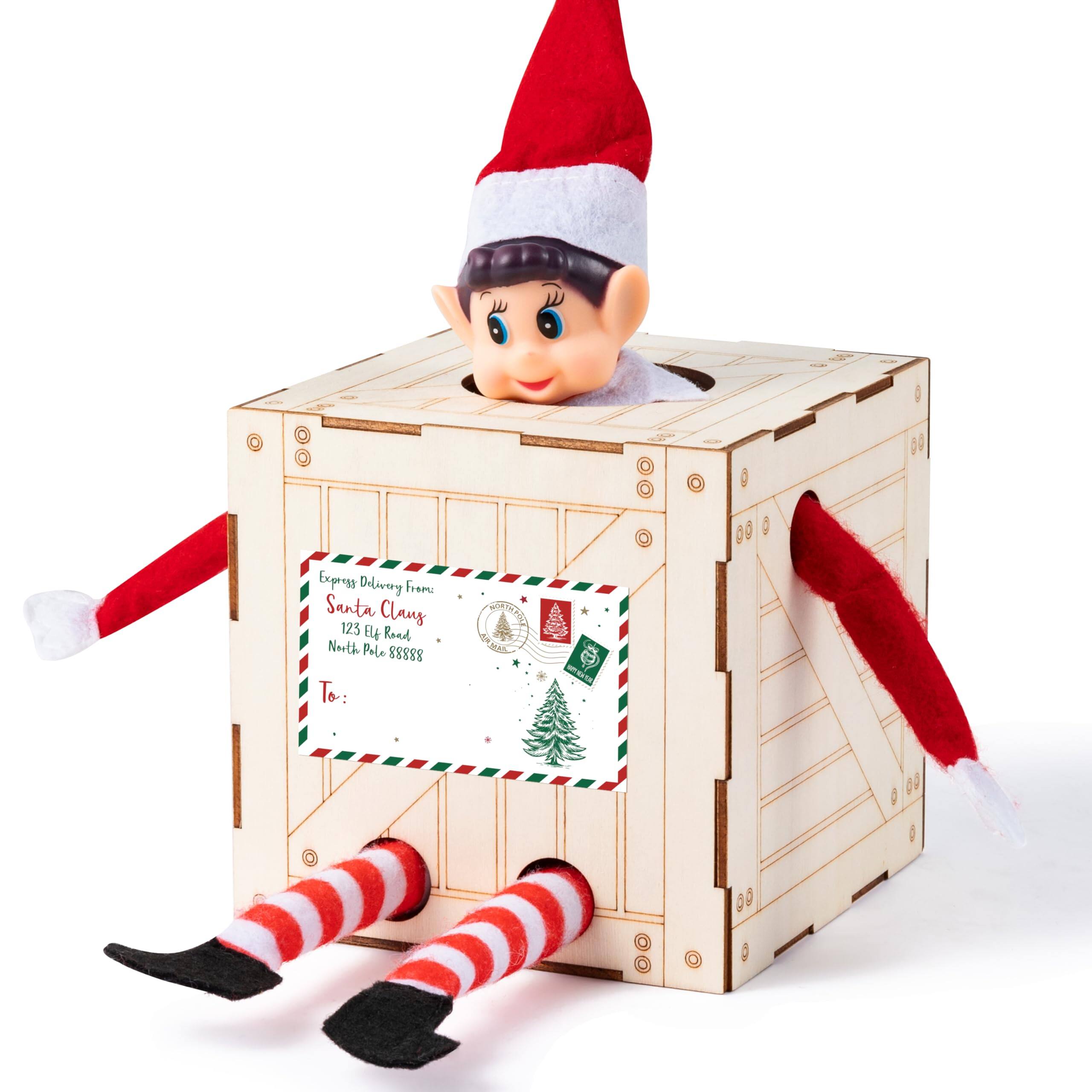 Paradigms Interiors Christmas Crate With Gift Card Santa's Delivery Box ...