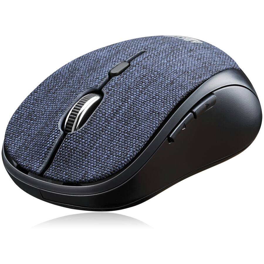 Adesso iMouse S80L Wireless Fabric Optical Mini Mouse Optical Wireless Radio Frequency 2.40 GHz ...