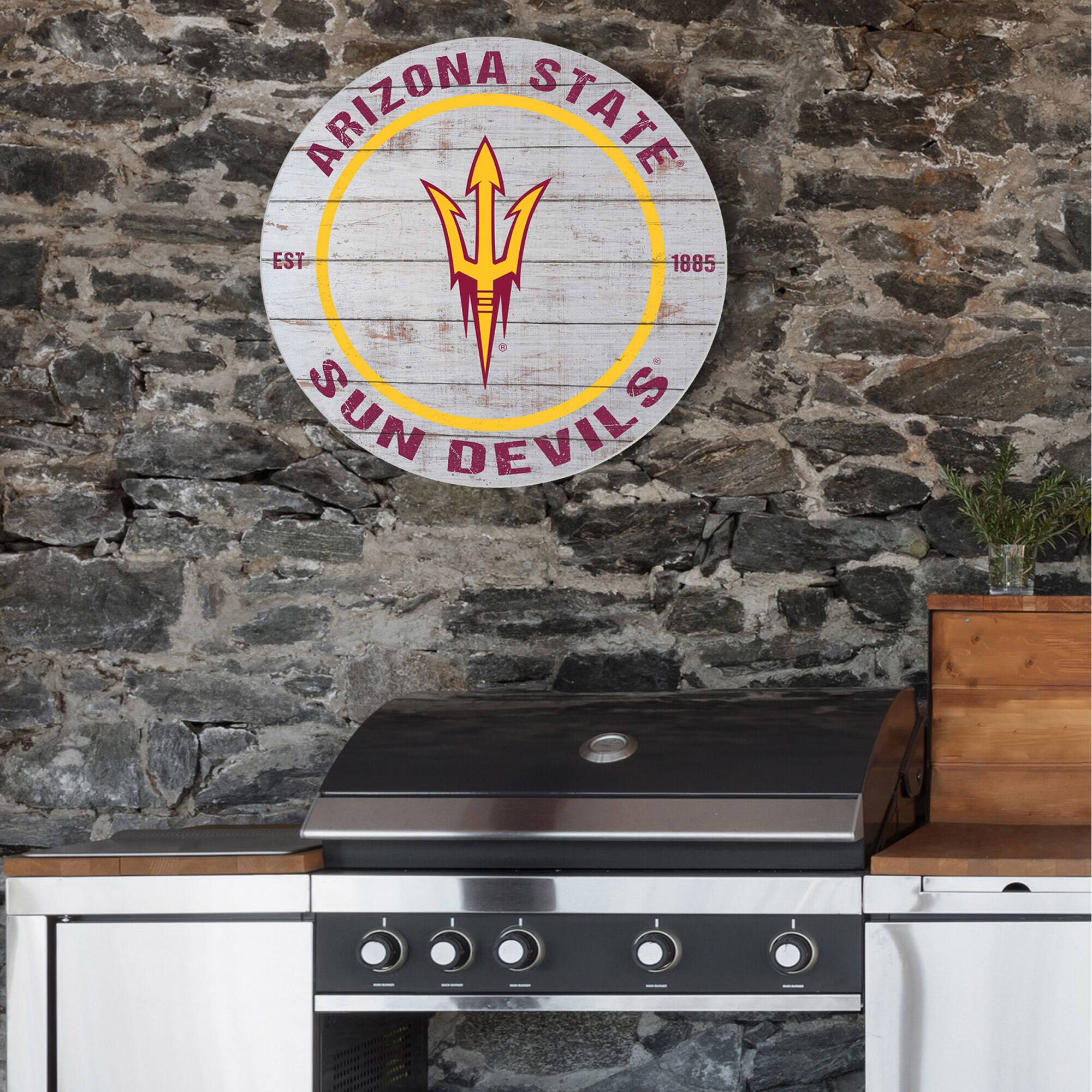 Jardine Arizona State Sun Devils 20'' x 20'' Indoor/Outdoor Weathered ...