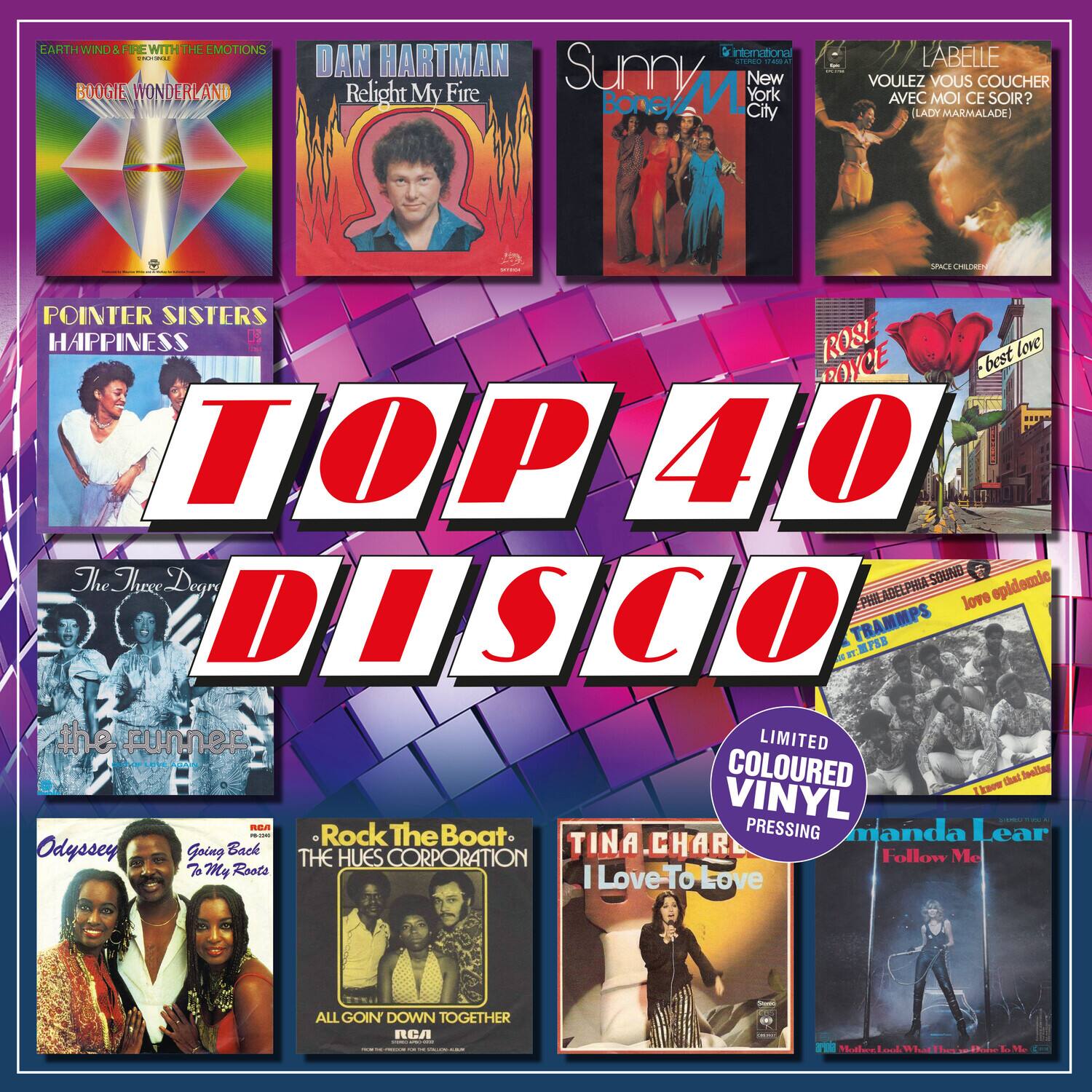 Various Artists Top 40 Disco / Various 140 Gram Colored Vinyl VINYL LP ...