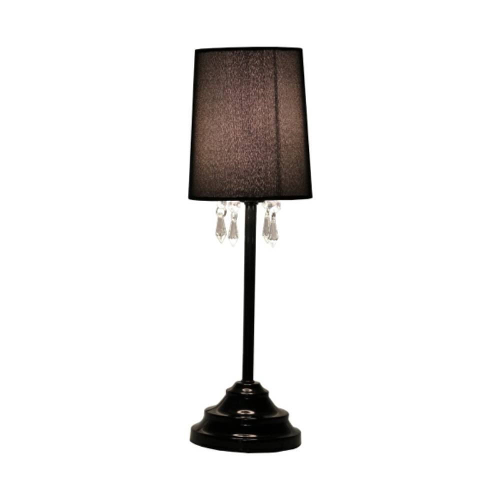 Gravity Ridge Fabric Acrylic Beads Chandelier Lamp Black GR-CL103 - Best Buy