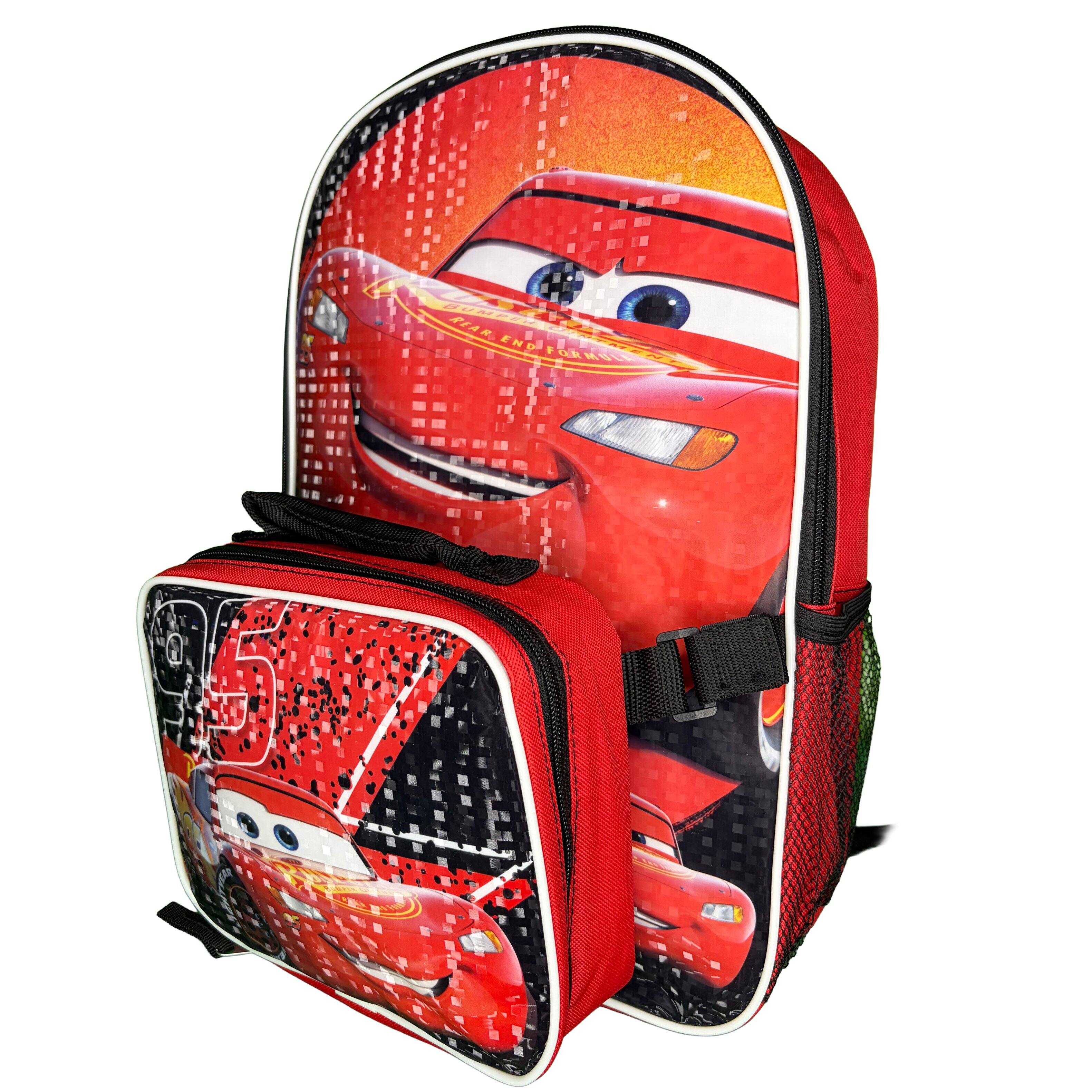 Disney Cars Lighting McQueen 16" Backpack for School with Rectangular ...