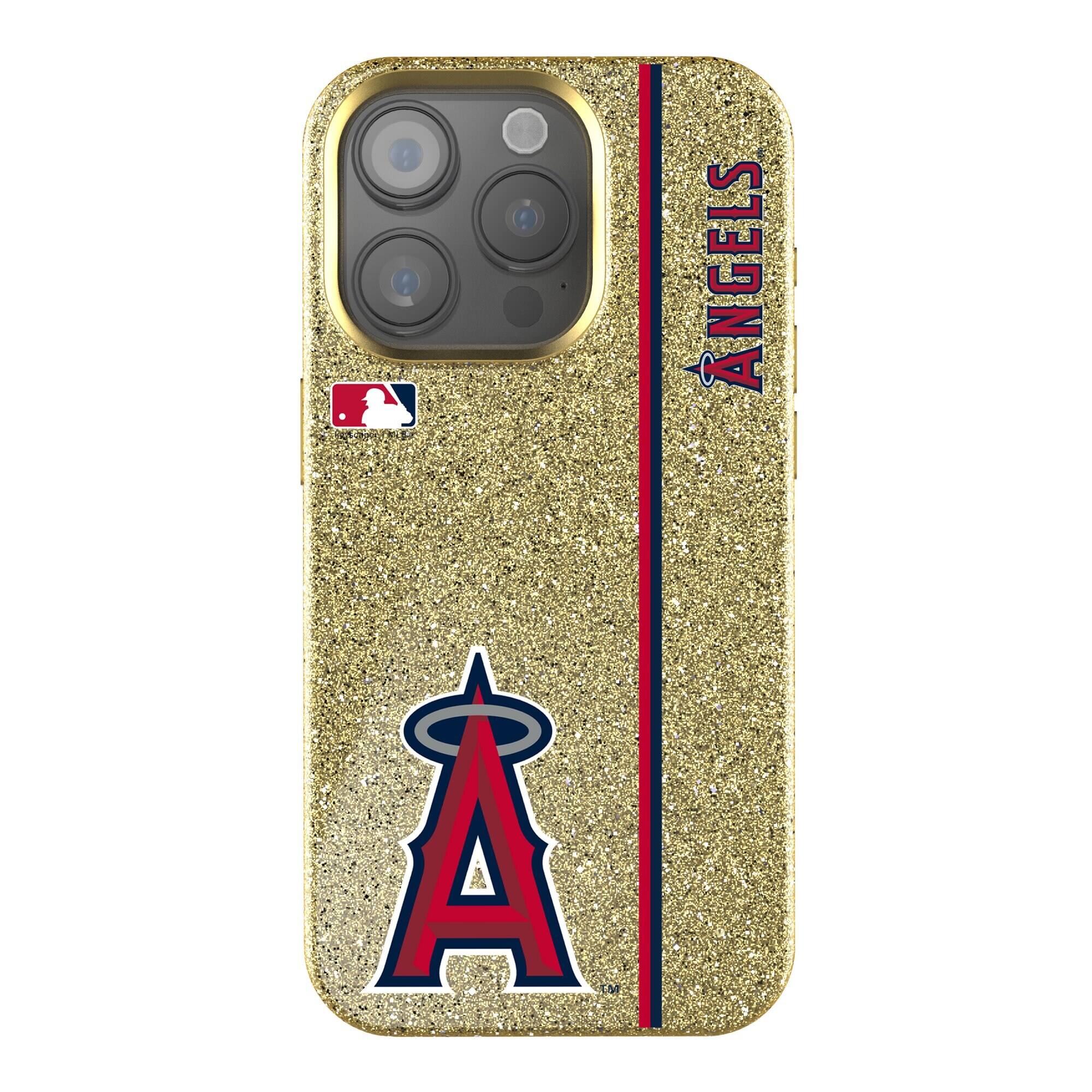 Keyscaper MLB Los Angeles Angels iPhone Bling Case 16 Gold 202263826 ...