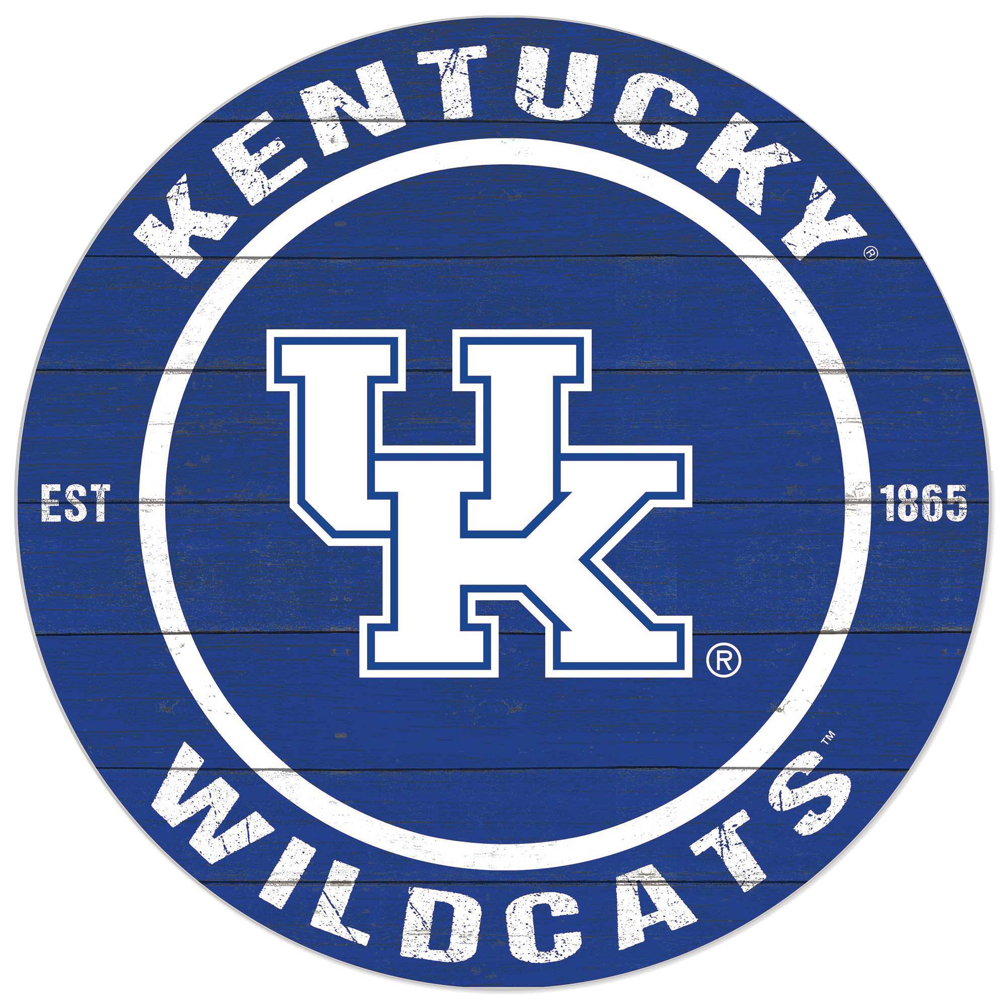 Jardine Kentucky Wildcats 20'' x 20'' Indoor/Outdoor Circle Sign Blue 4381246 - Best Buy