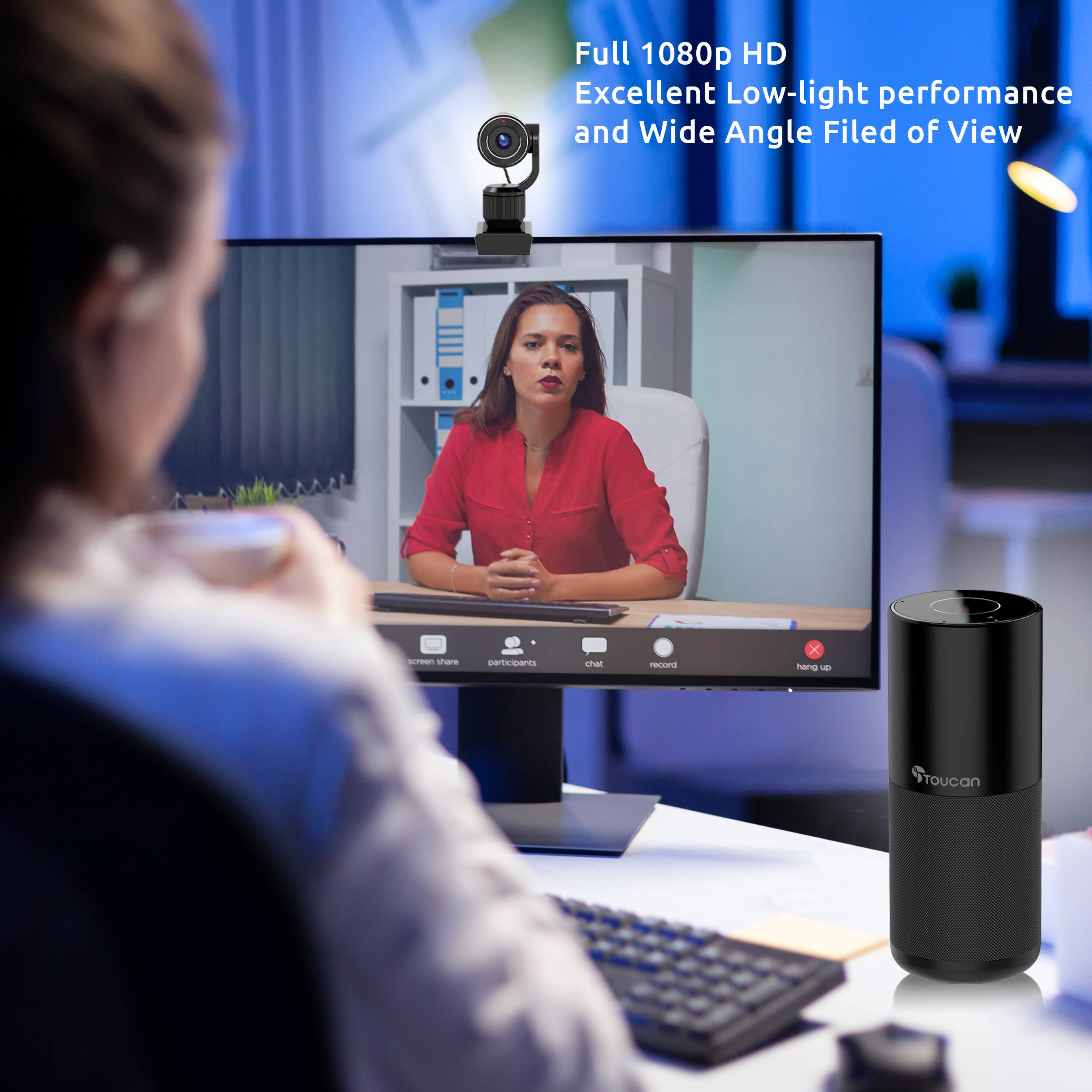 Toucan Video Conference System HD Conference Speaker and 4 Microphones ...