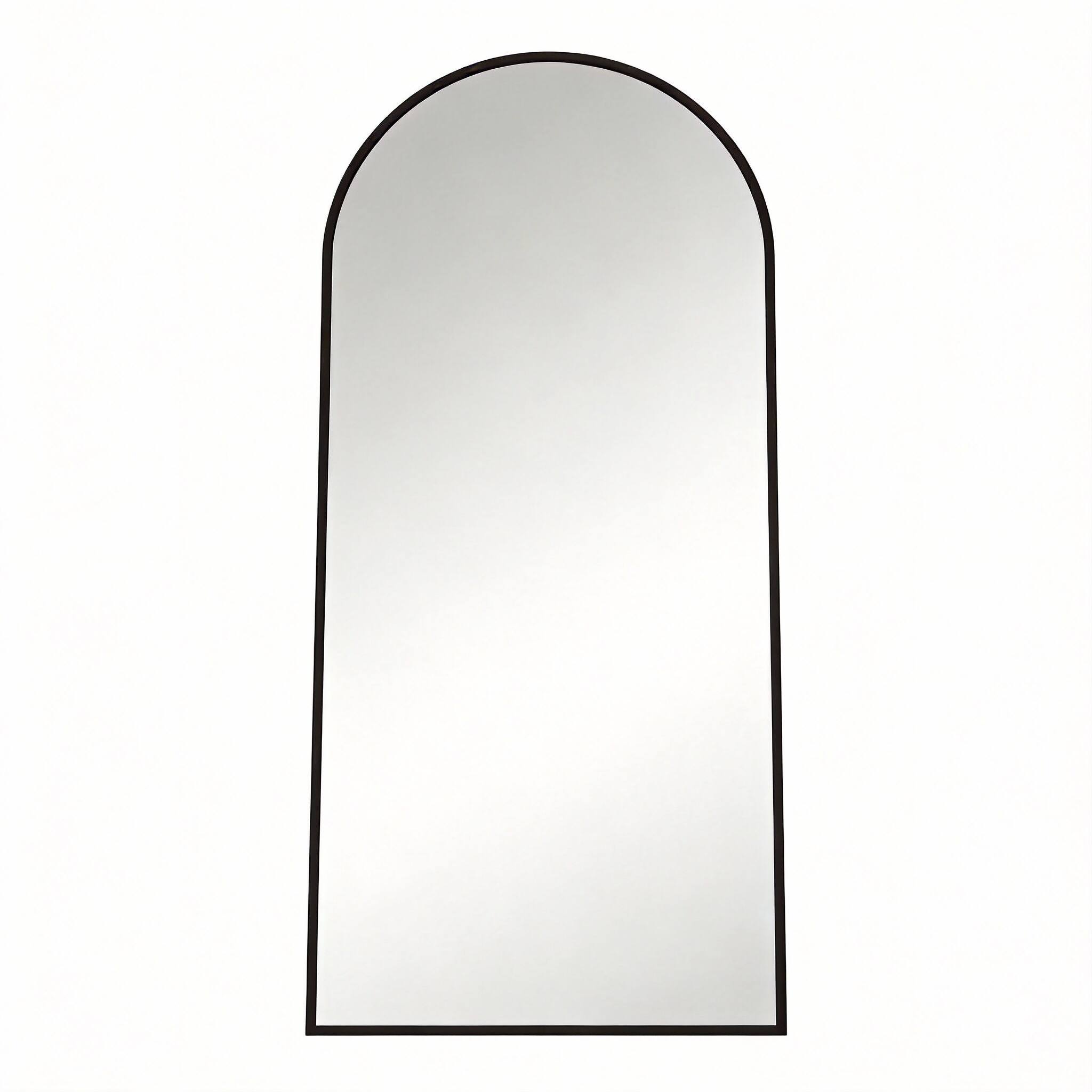 Frangdom Arched Full Length Floor Mirror Aluminum Frame Stand Leaning ...