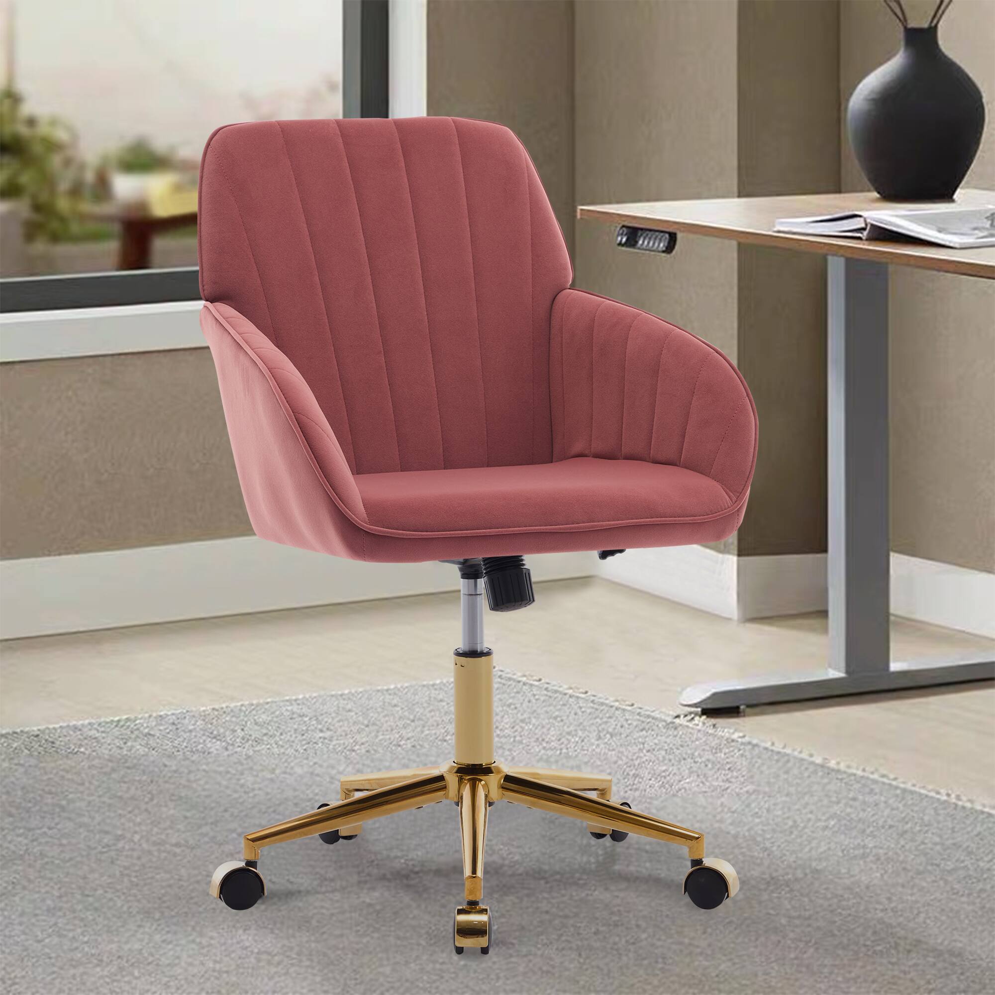 GOODSILO Adjustable Office Chair Ergonomic Swivel Chair Home Bedroom ...
