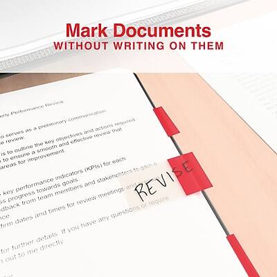 Staples Stickies Page Flags with Pop Up Dispenser, 1" Wide, 100/Count ...