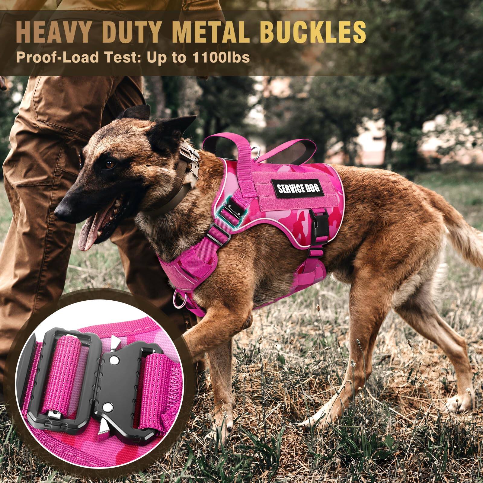 Paradigms Interiors Dog Harness For Service Working Molle Vest With 10 ...