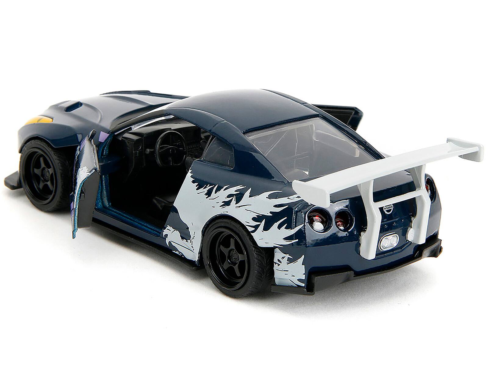 Jada 2009 Nissan GT R (R35) Ben Sopra Dark Blue with Graphics "Godzilla" "Hollywood Rides ...
