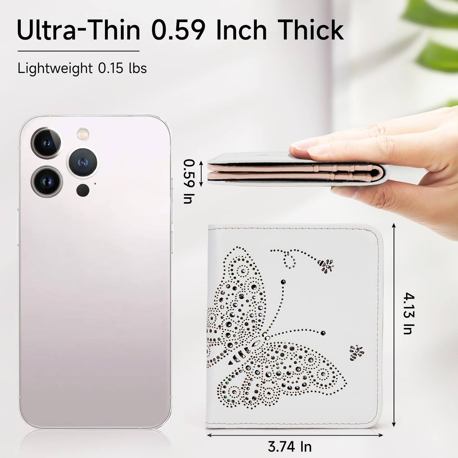 Jadie Link Small Rfid Wallet Women Ultra Thin Slim Womens Mini Compact ...