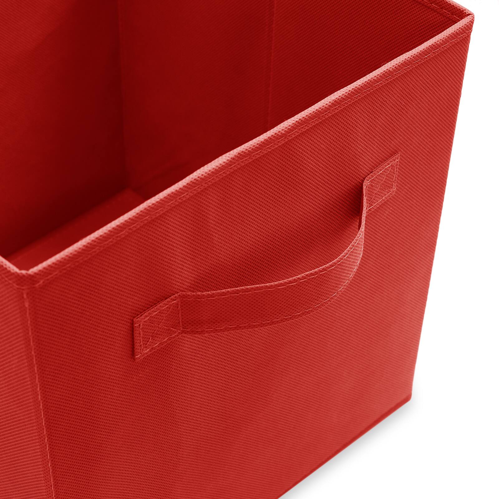 Casafield (Set of 6) Collapsible Fabric Cubes Storage Bins Red HOM-STO ...