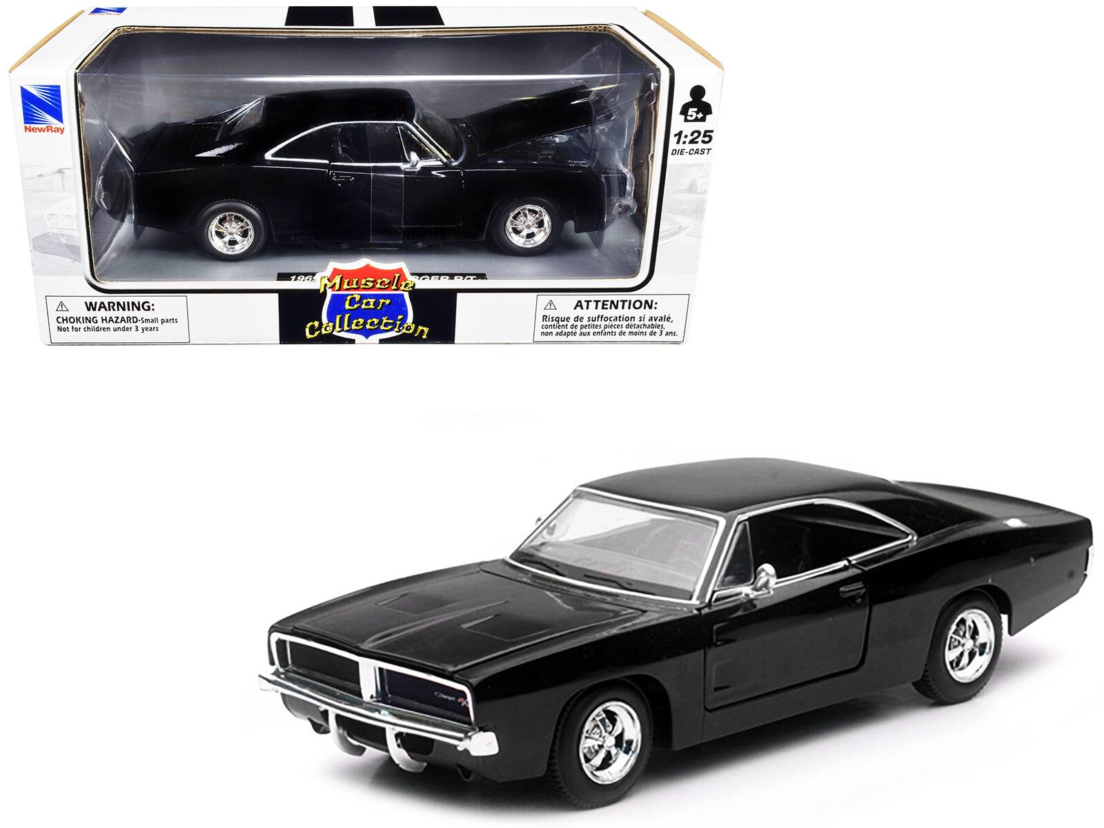 1969 Dodge Charger R/T "Muscle Car Collection" 1/25 Diecast Model Car ...