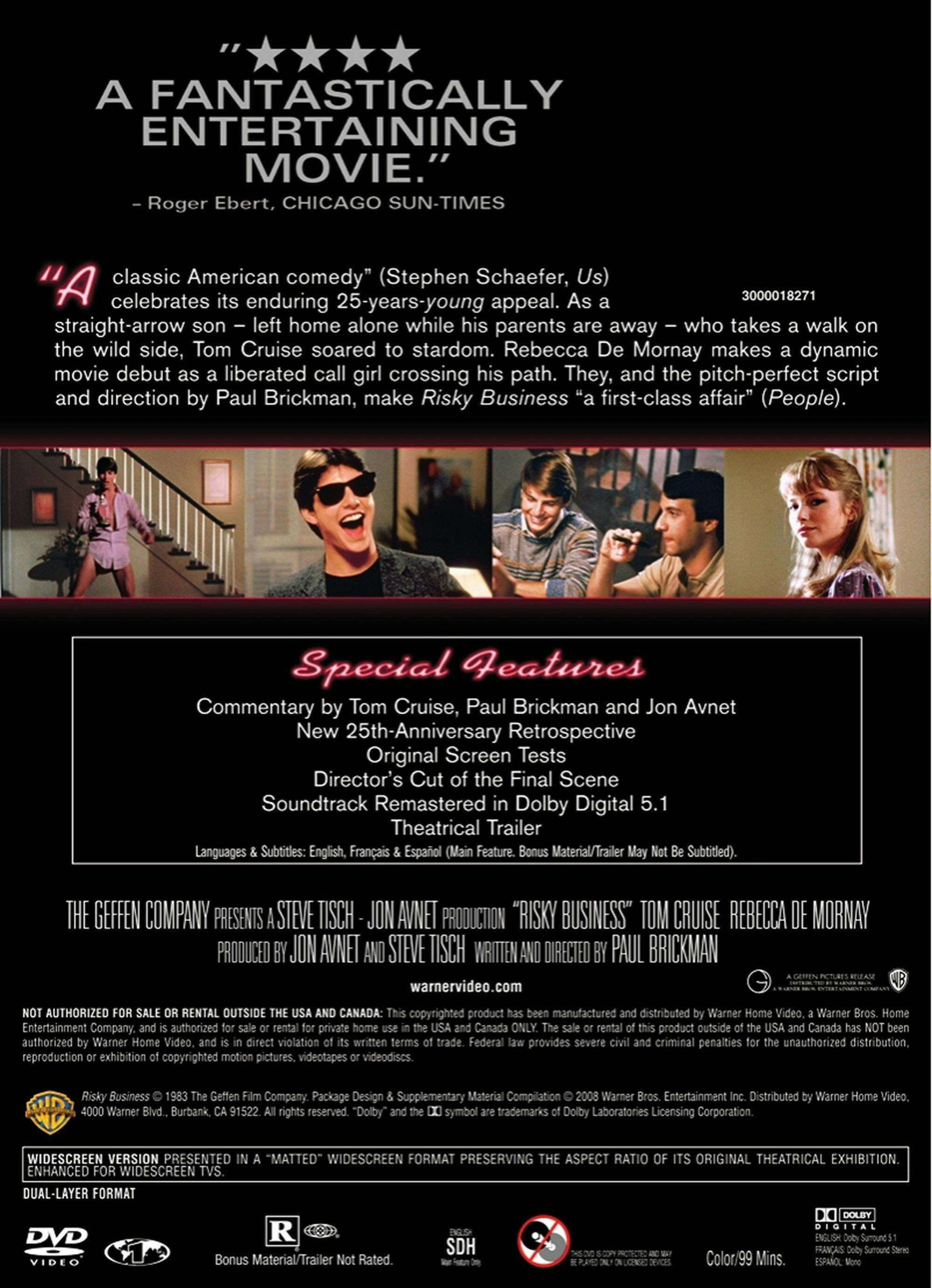 Risky Business (25th Anniversary Edition) [DVD] [Standard] - Best Buy