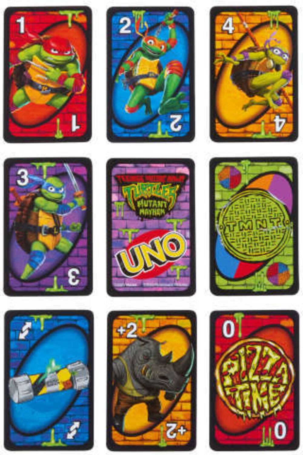 Mattel Games UNO TMNT Mutant Mayhem Card Game GAMES (MISC) Multicolor ...