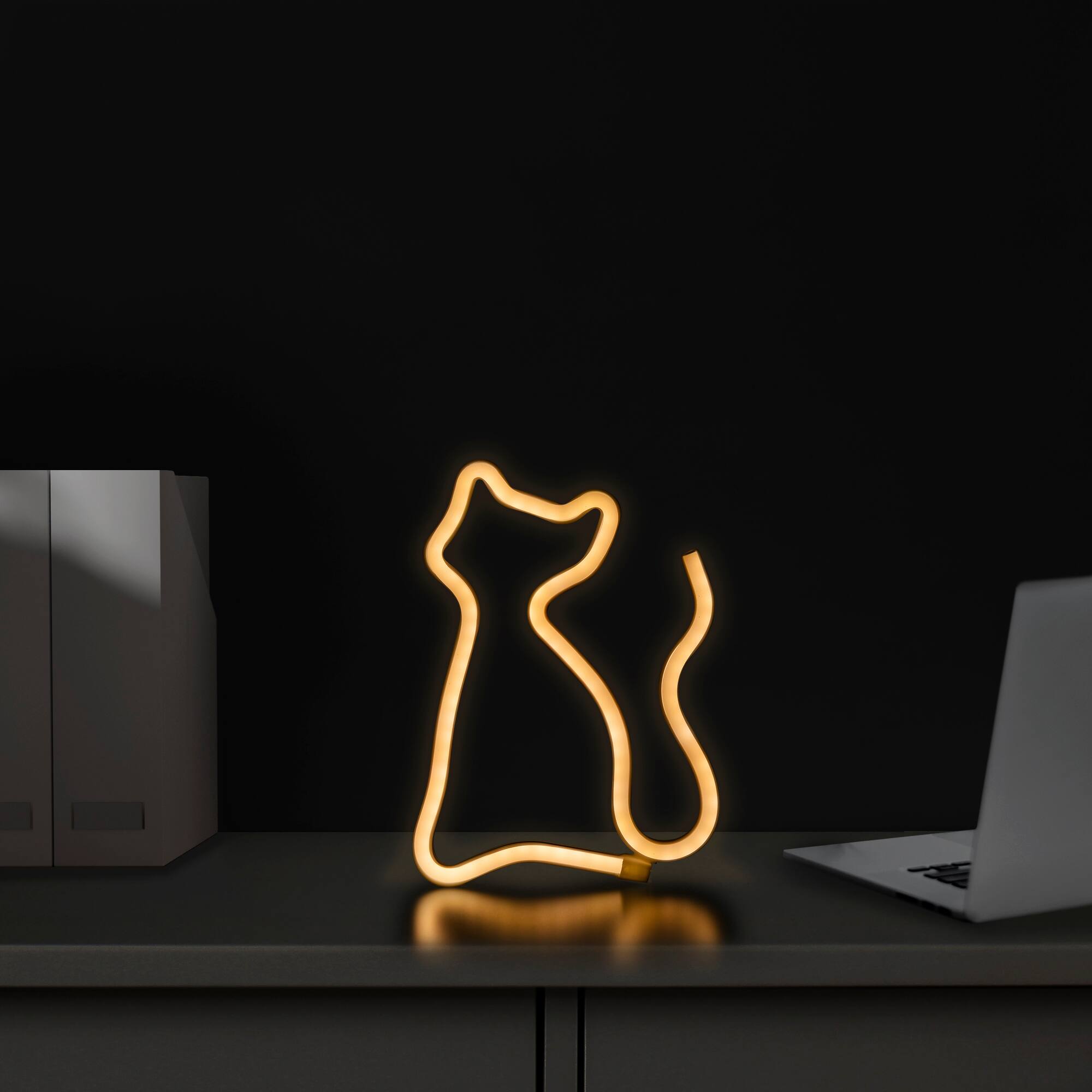 Northlight LED Cat Neon Lighted Wall Art 9" White 35127711 - Best Buy