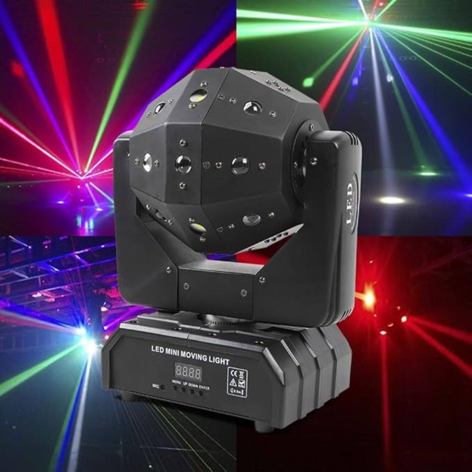 Stock Preferred 120W 4 in 1 RGBW Moving Head LED Wash Light with Red & Green Laser and Strobe ...