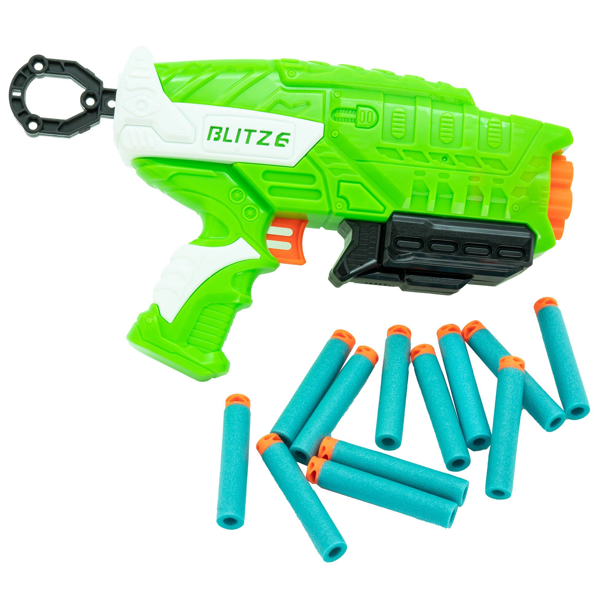 Buzz Bee Toys Blitz 6 Dart Blaster W/ 12 Accu Blast Darts ...