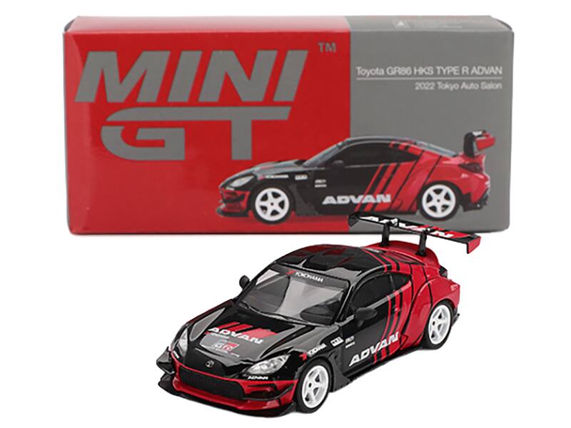 Mini GT Toyota GR86 "HKS TYPE R ADVAN" RHD (Right Hand Drive) "2022 Tokyo Auto Salon" Limited ...