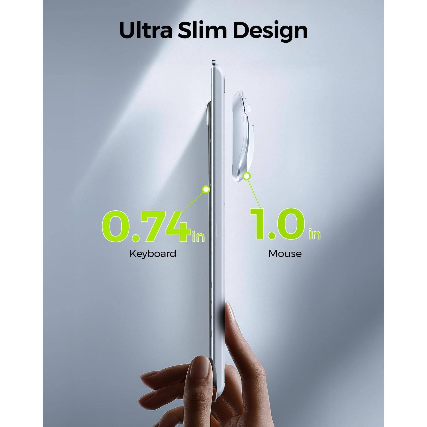 Stamp n Camp Wireless And Mouse Combo Full Size Slim Thin With Numeric ...