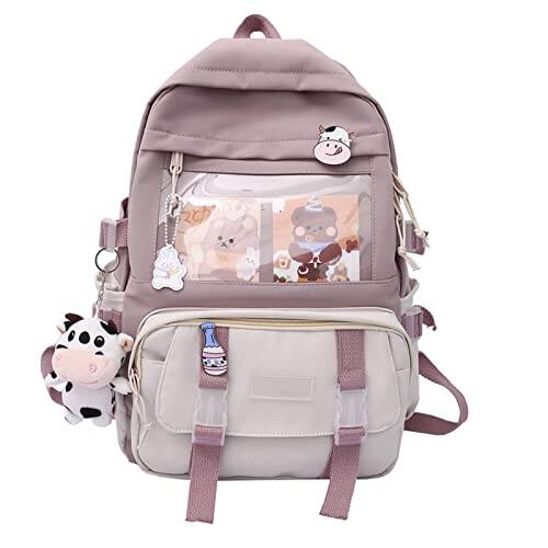 Live At Space Cute Backpack With Pin Accessories Plush Pendant For ...