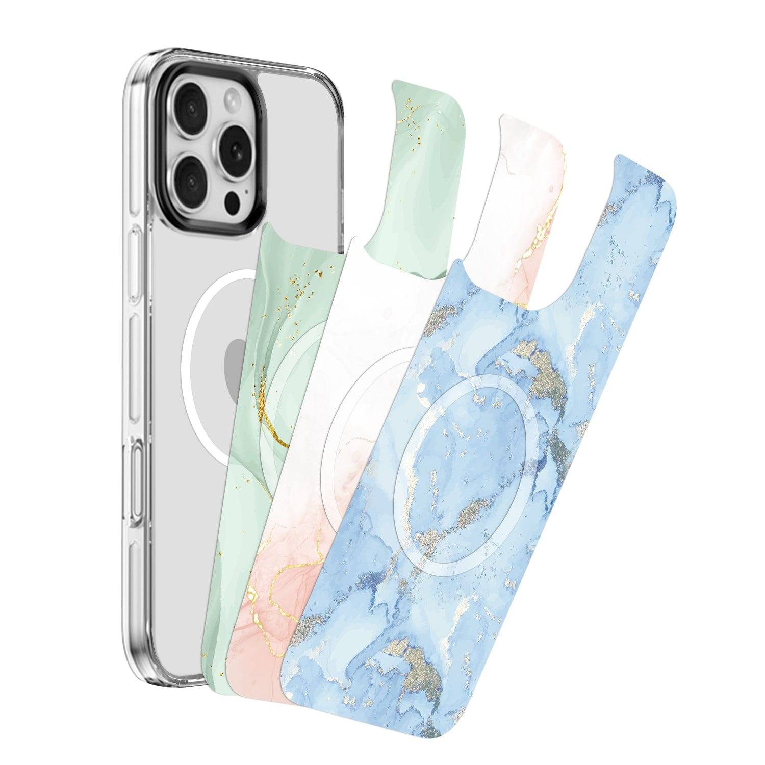 SaharaCase Inspire Series Case with Swappable Designs iPhone 16 Pro Marble CP00677 - Best Buy