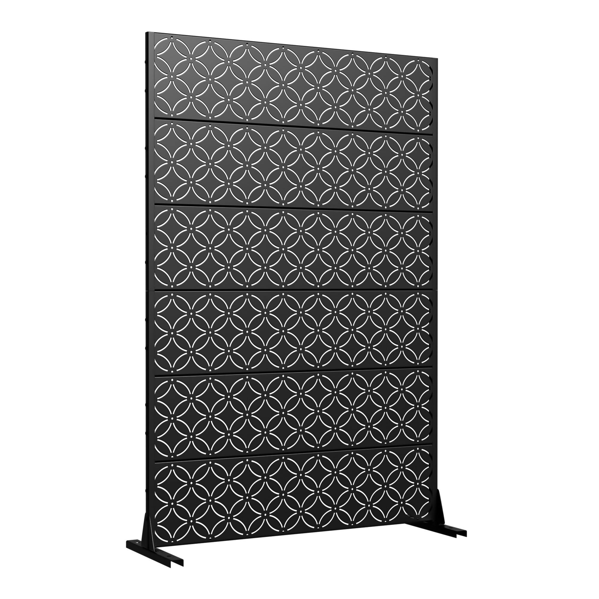 PexFix 72 in. x 47 in. Coin Pattern Metal Outdoor Privacy Screen ...