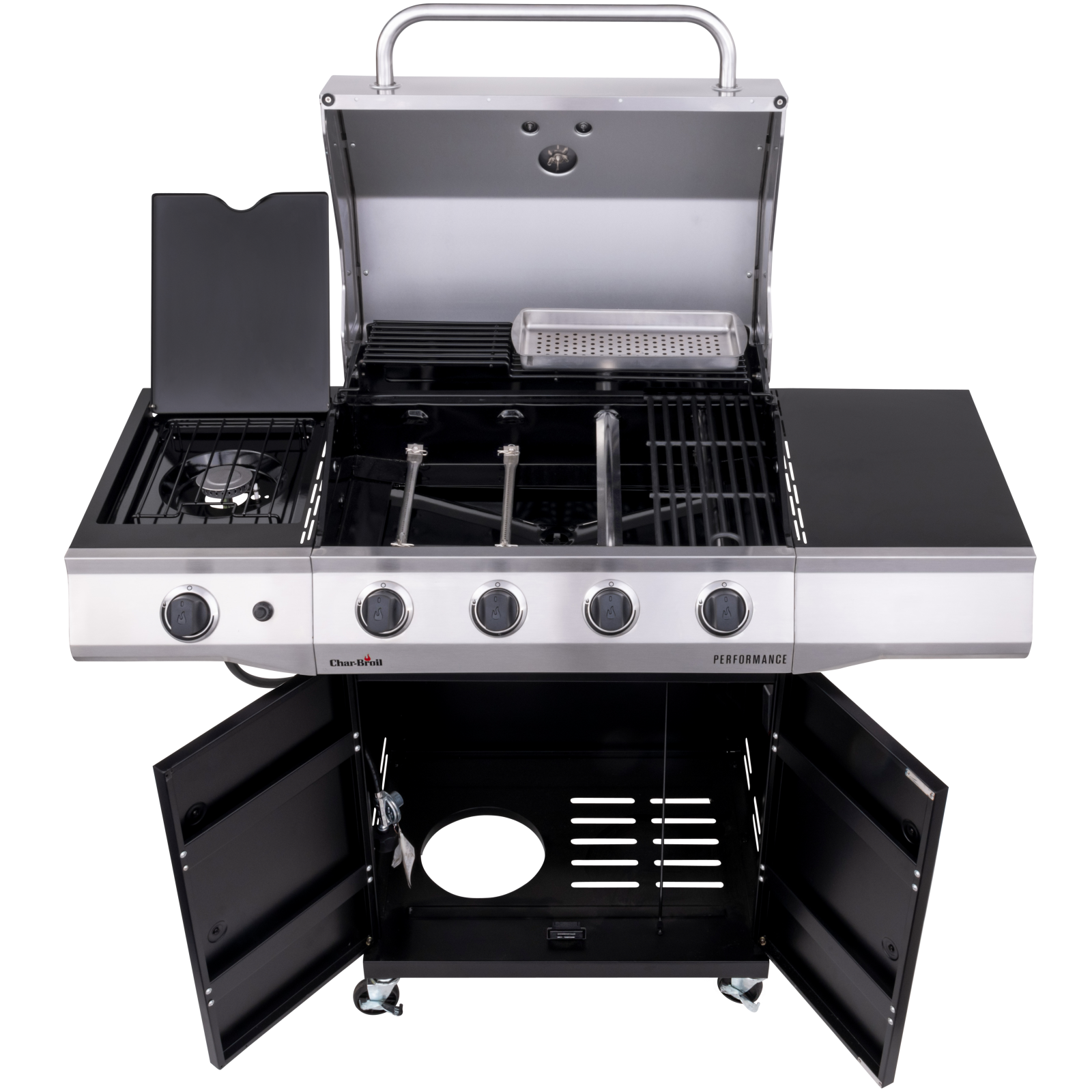Charbroil Performance Series 4 Burner Gas Grill w/ Side Burner ...