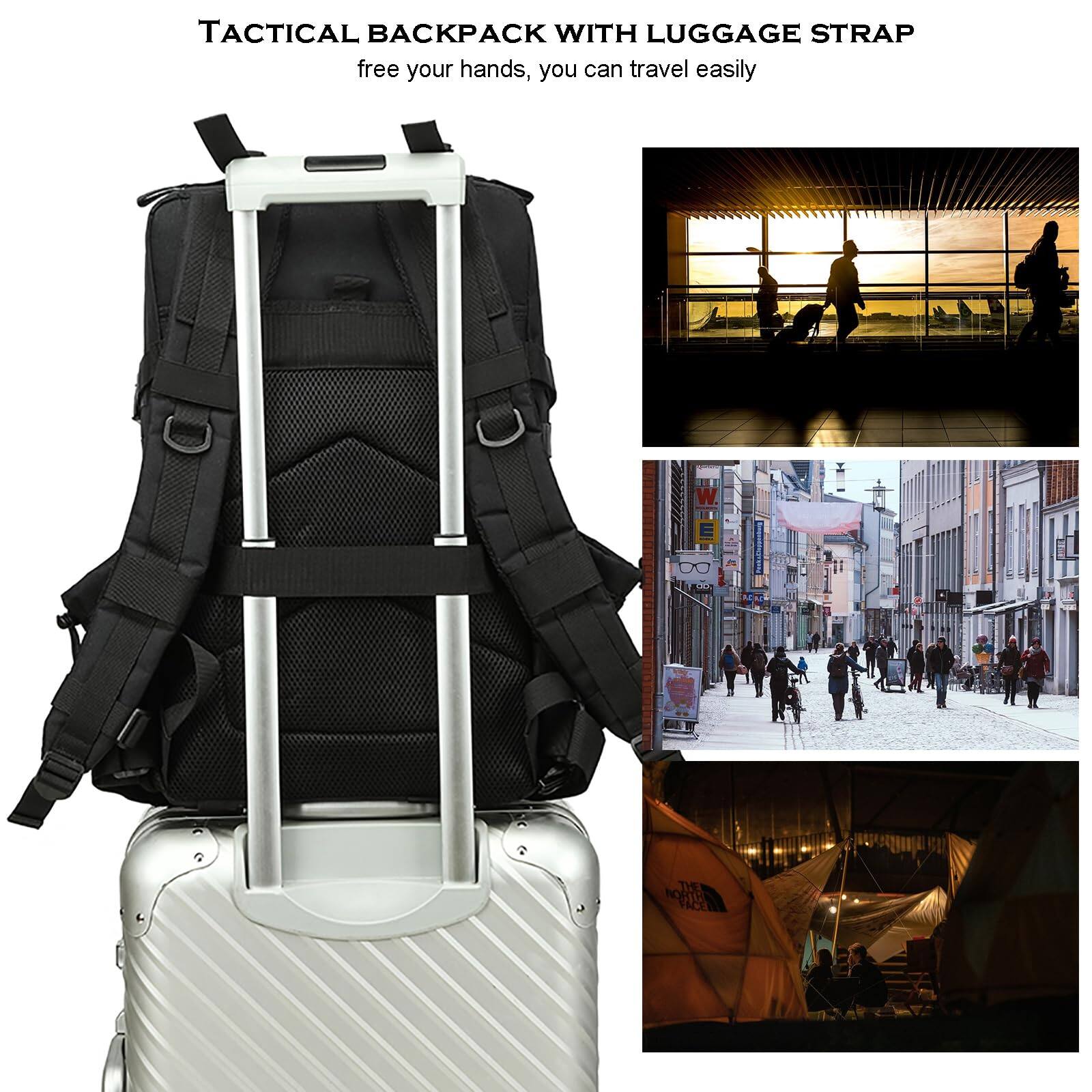 Cozy Serene Backpack 45l/25l 3 Day Assault Pack Molle Daypack Hiking ...