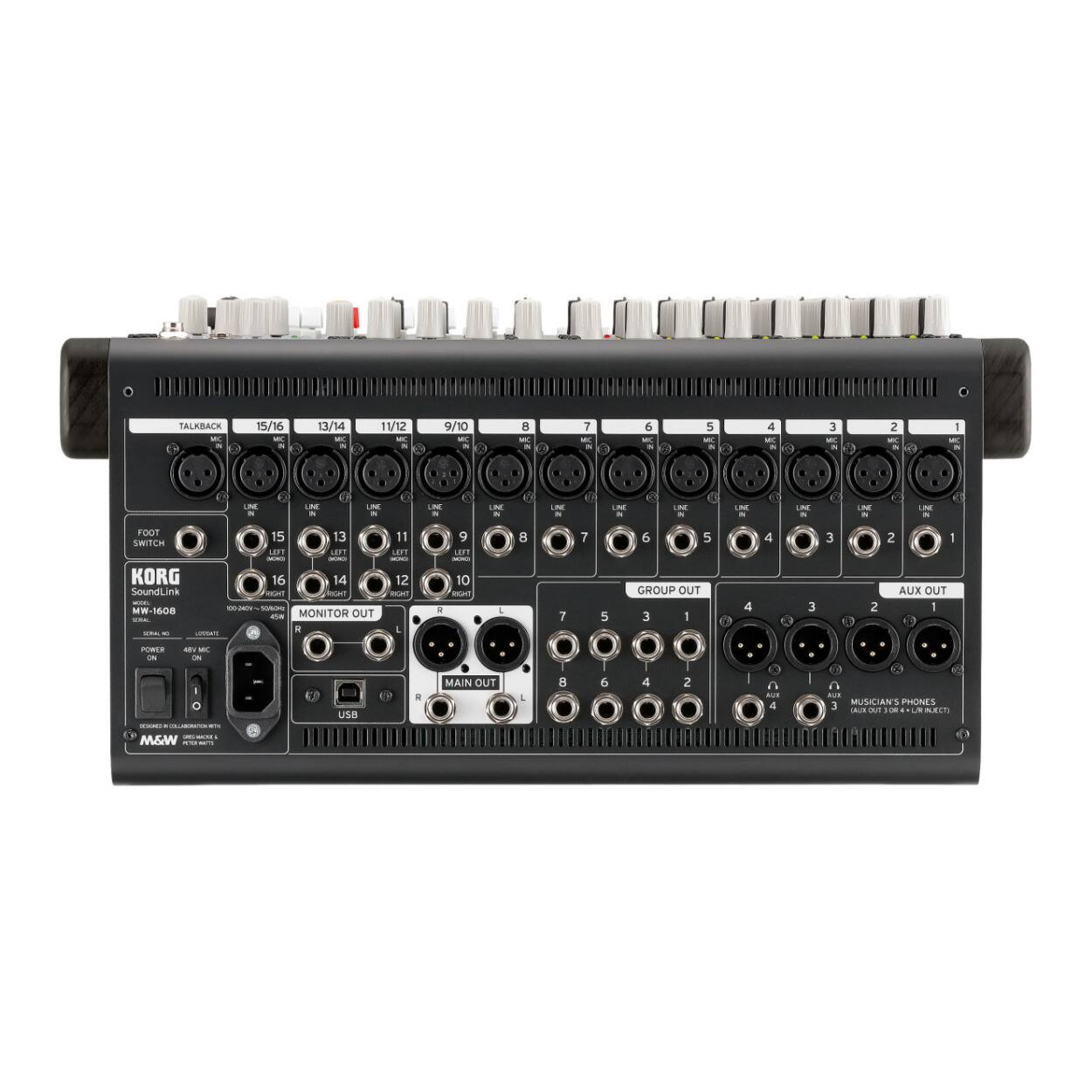 Korg SoundLink MW1608 16 Channel 8 Bus Hybrid Analog/Digital Mixer ...