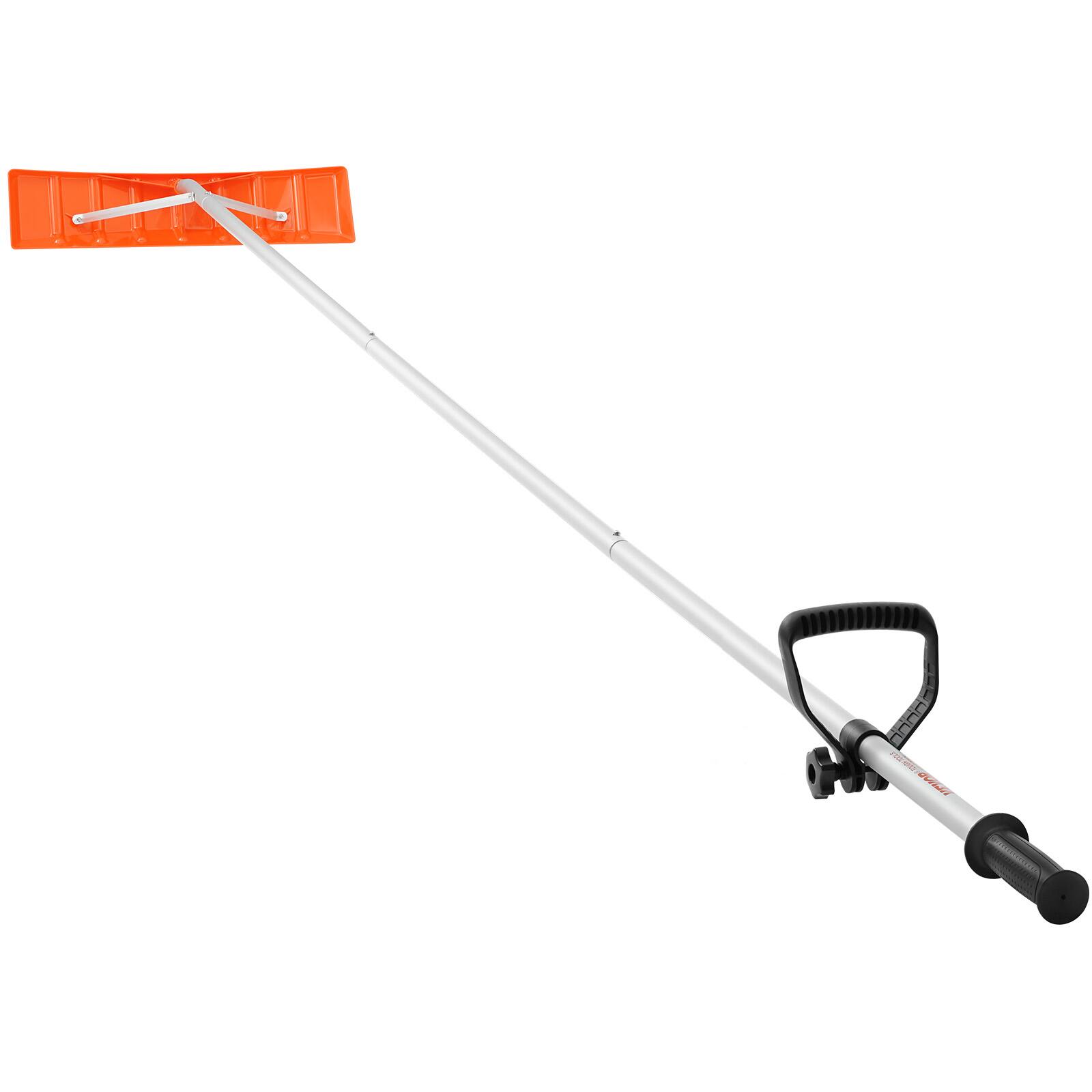 VEVOR Snow Roof Rake, 25" Plastic Blade Snow Removal Tool, 21ft Reach ...