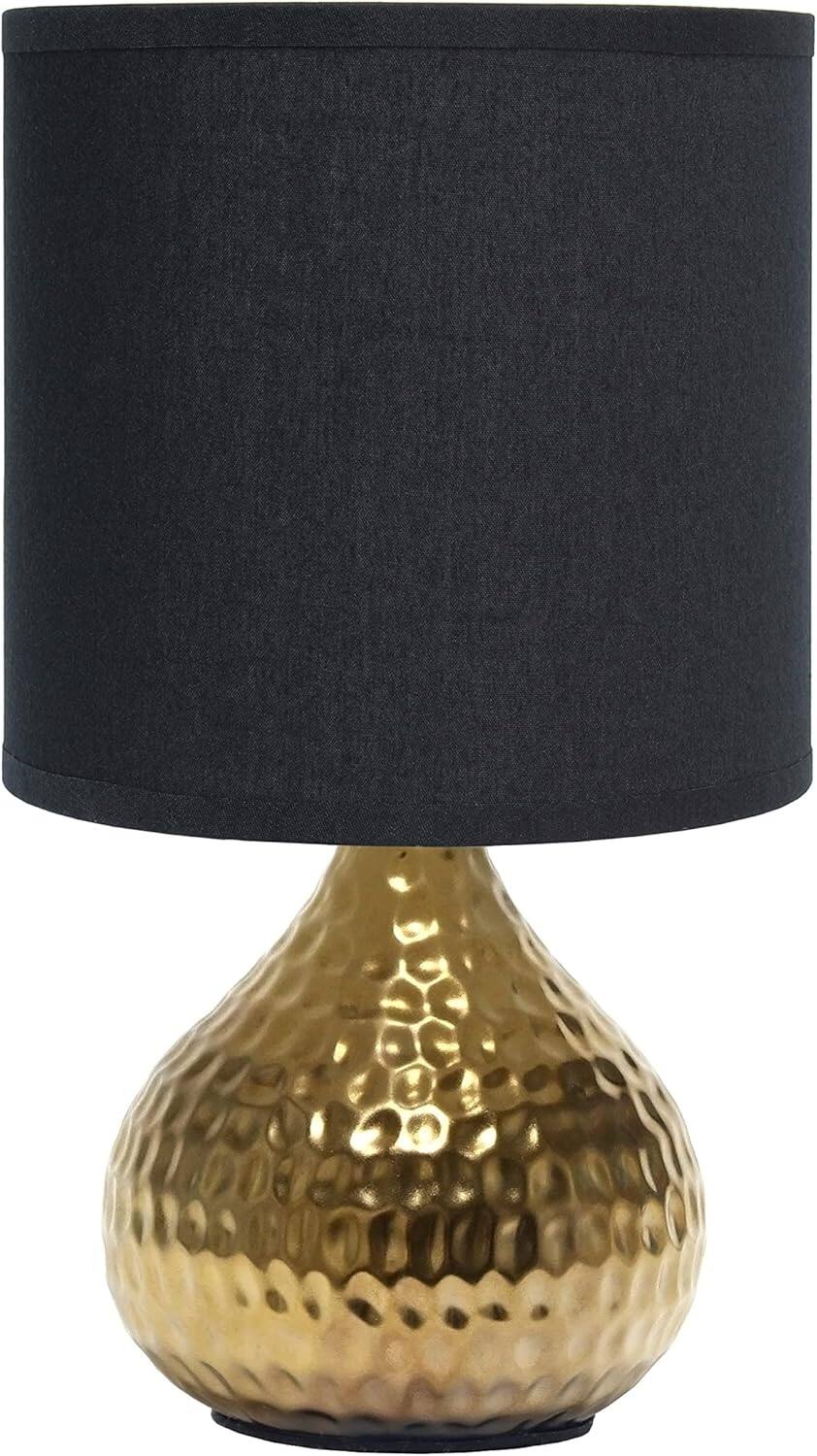 Stamp n Camp Simple Designs LT2073 GDB Hammered Texture Drip Table Lamp ...