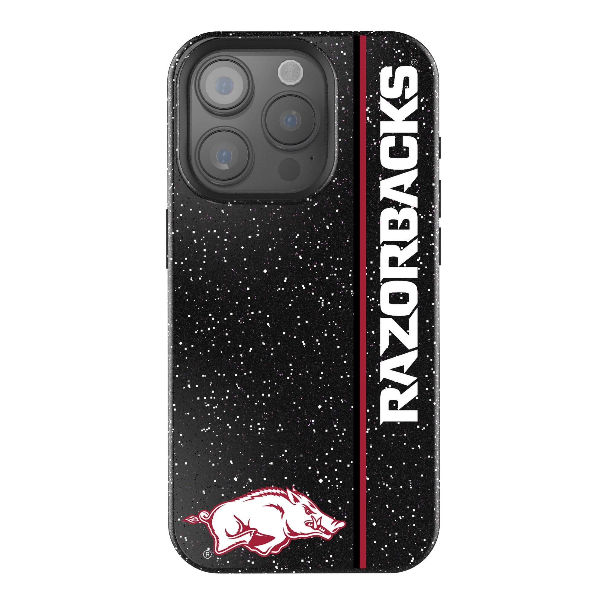 Keyscaper NCAA Arkansas Razorbacks iPhone Bling Case 16 Pro Max Black ...