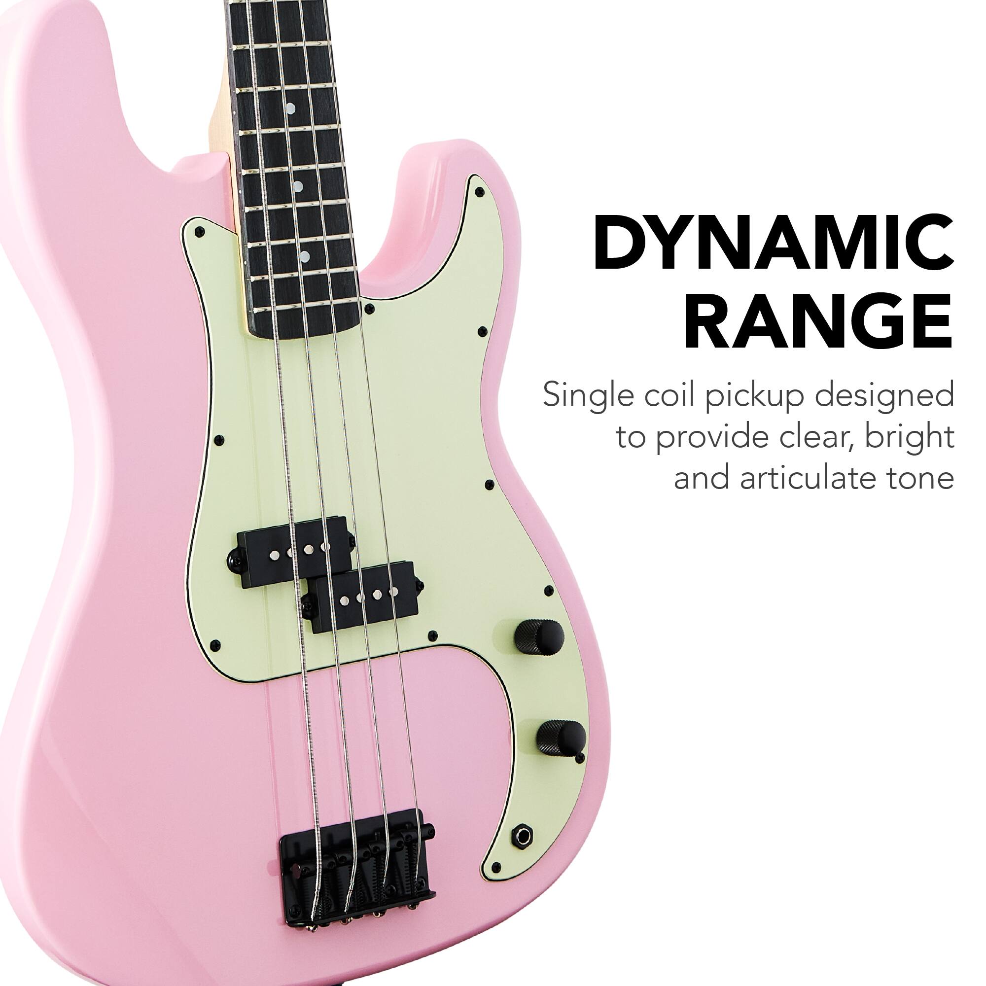 Best Choice Products Full Size Beginner 4 String Electric Guitar Bass ...