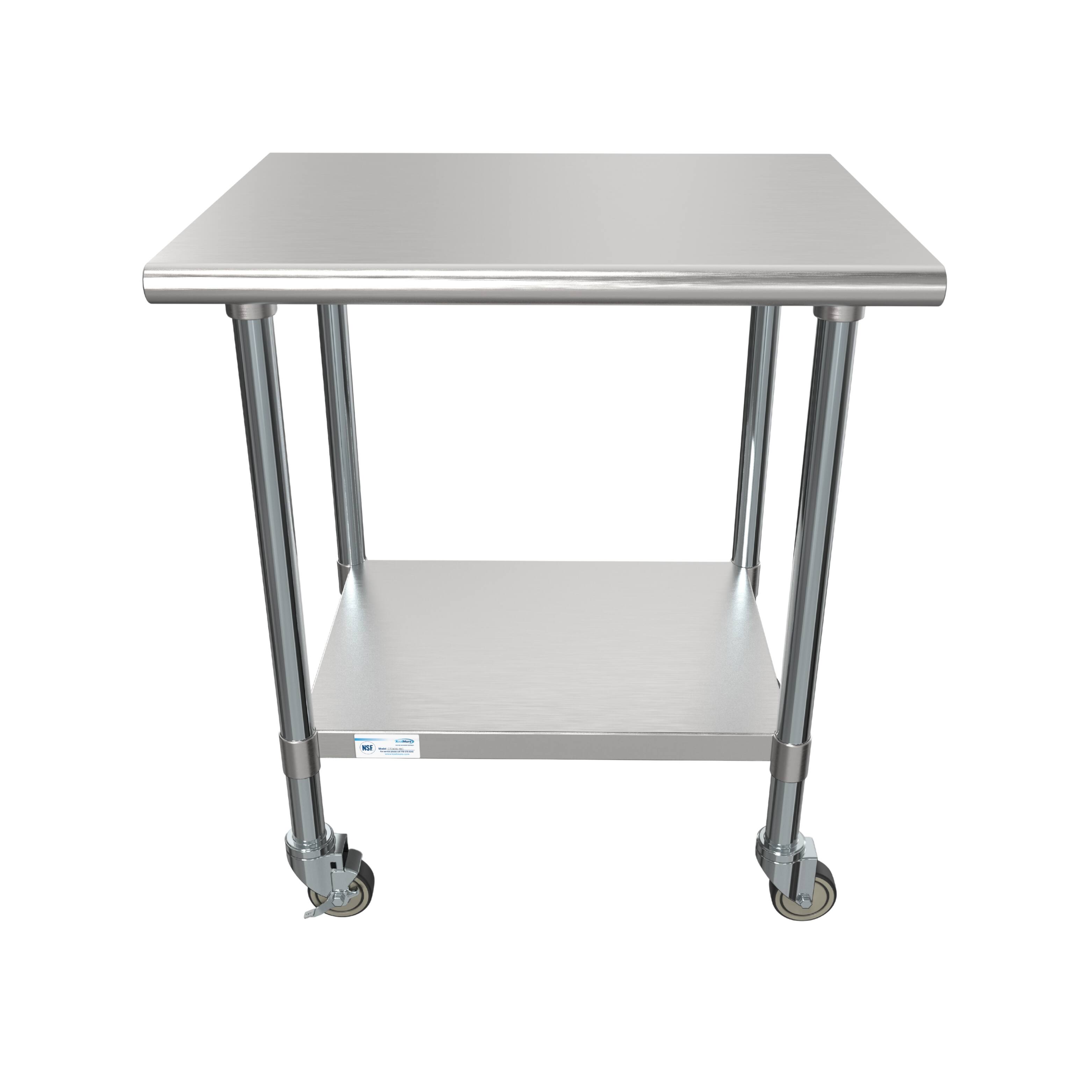 Koolmore 24" x 30" 18 Gauge 304 Stainless Steel Commercial Work Table ...