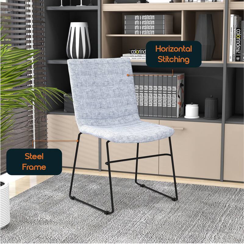 LeisureMod Zylar Office Guest Chair with PU Leather, Foam Cushion ...