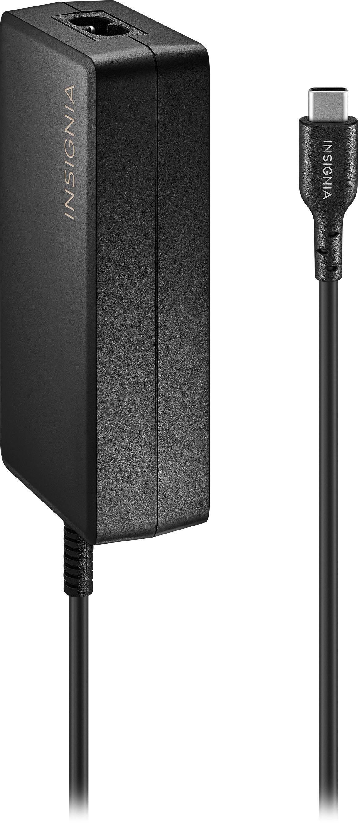 Insignia™ 100W 4 ft. Laptop Power Adapter for USB C Devices Black NS ...
