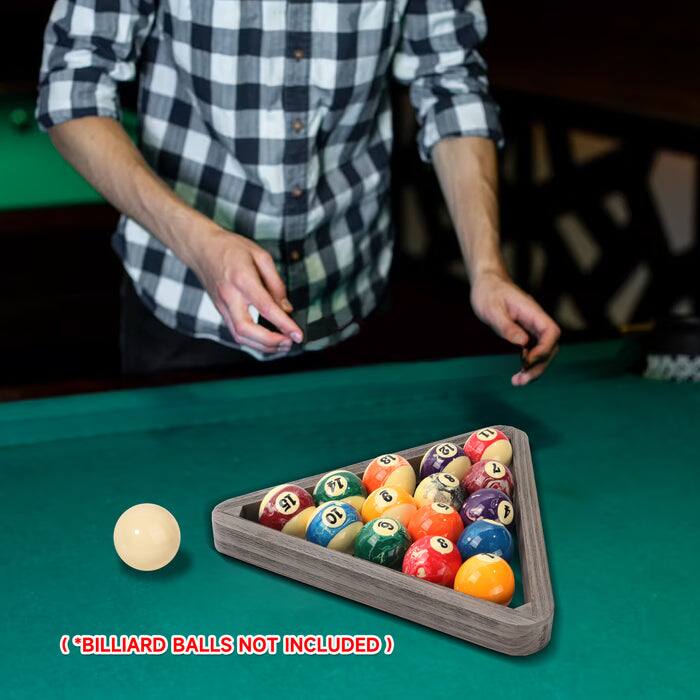 GSE Games & Sports Expert Deluxe Brushed Grey Solid Wood 8 Ball ...