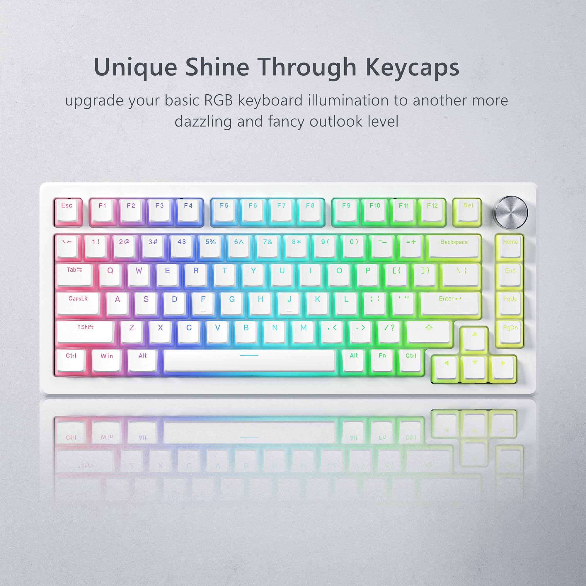 PARKER SLATER Pudding Keycaps Pbt 60 65 75 100 Percent 130 Keys Shine ...