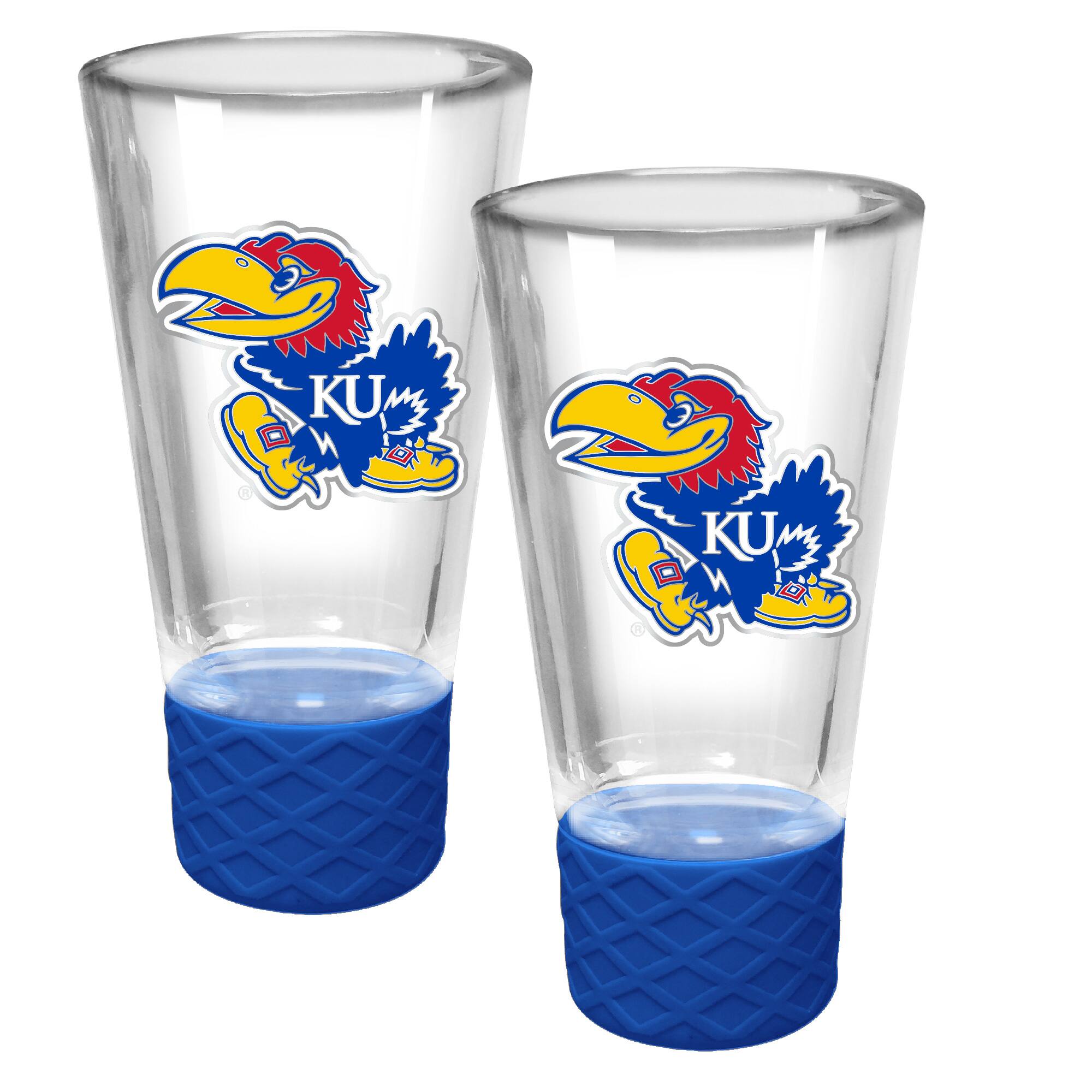 Great American Products Kansas Jayhawks 2 Pack 4oz. Cheer Shot Set with ...