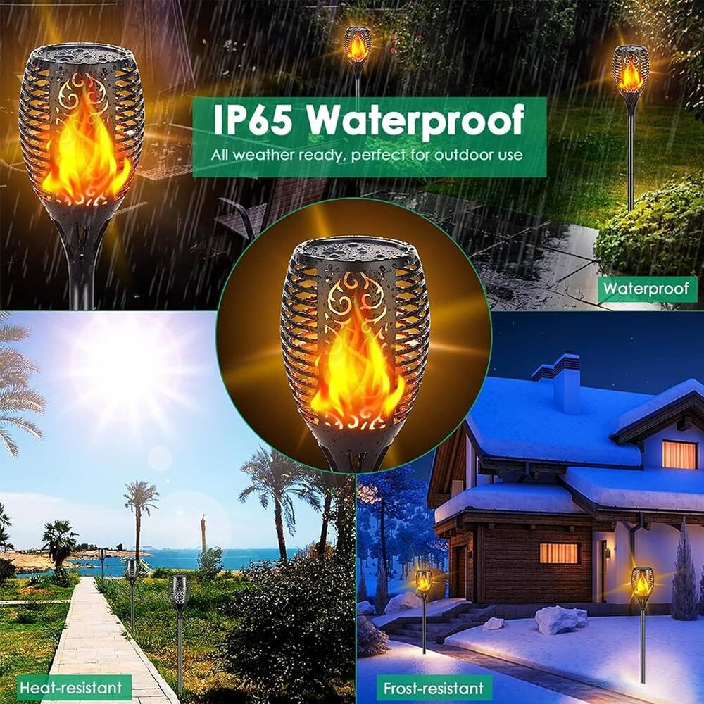 Schertz 4 Pack of Solar Powered Garden Patio Yard Decorations by 99 LED ...