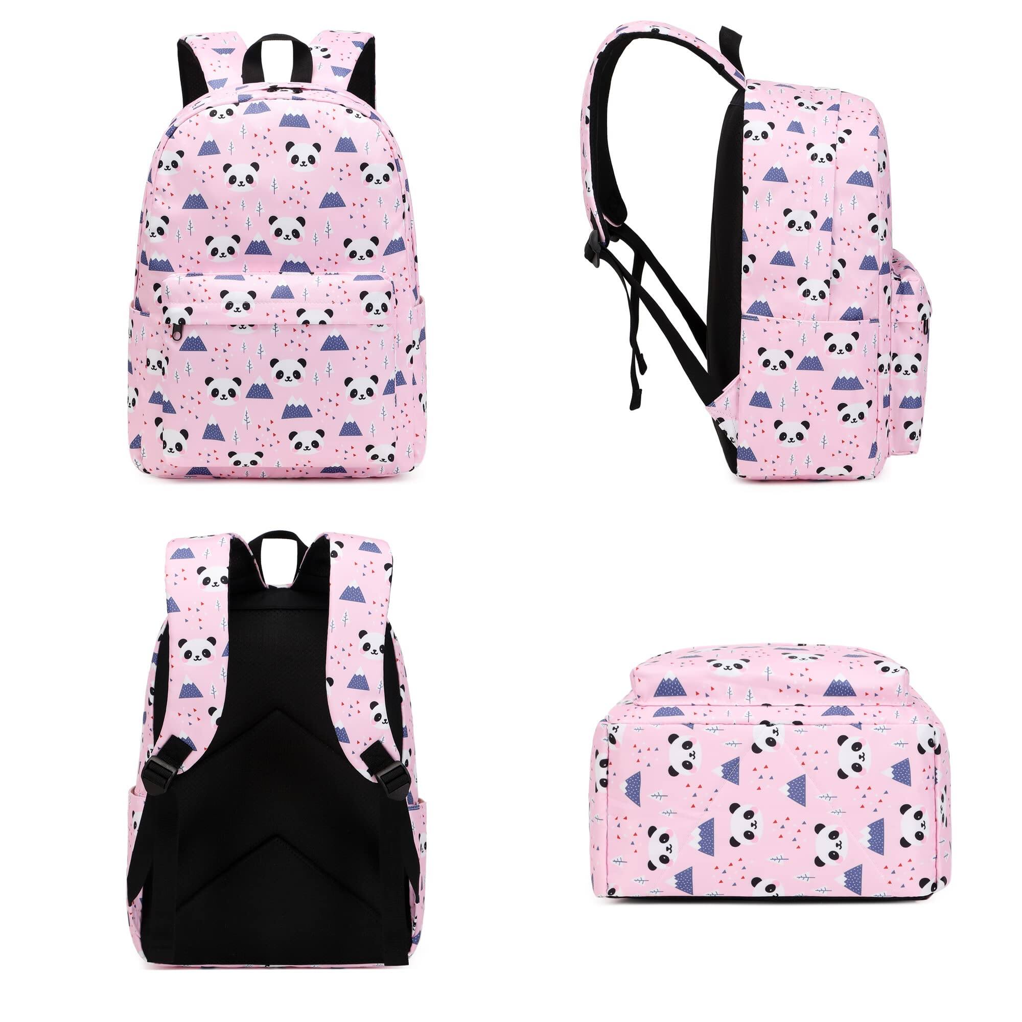 Live At Space Panda School Backpack For Teen 3 in 1 Bookbag Set Bags ...